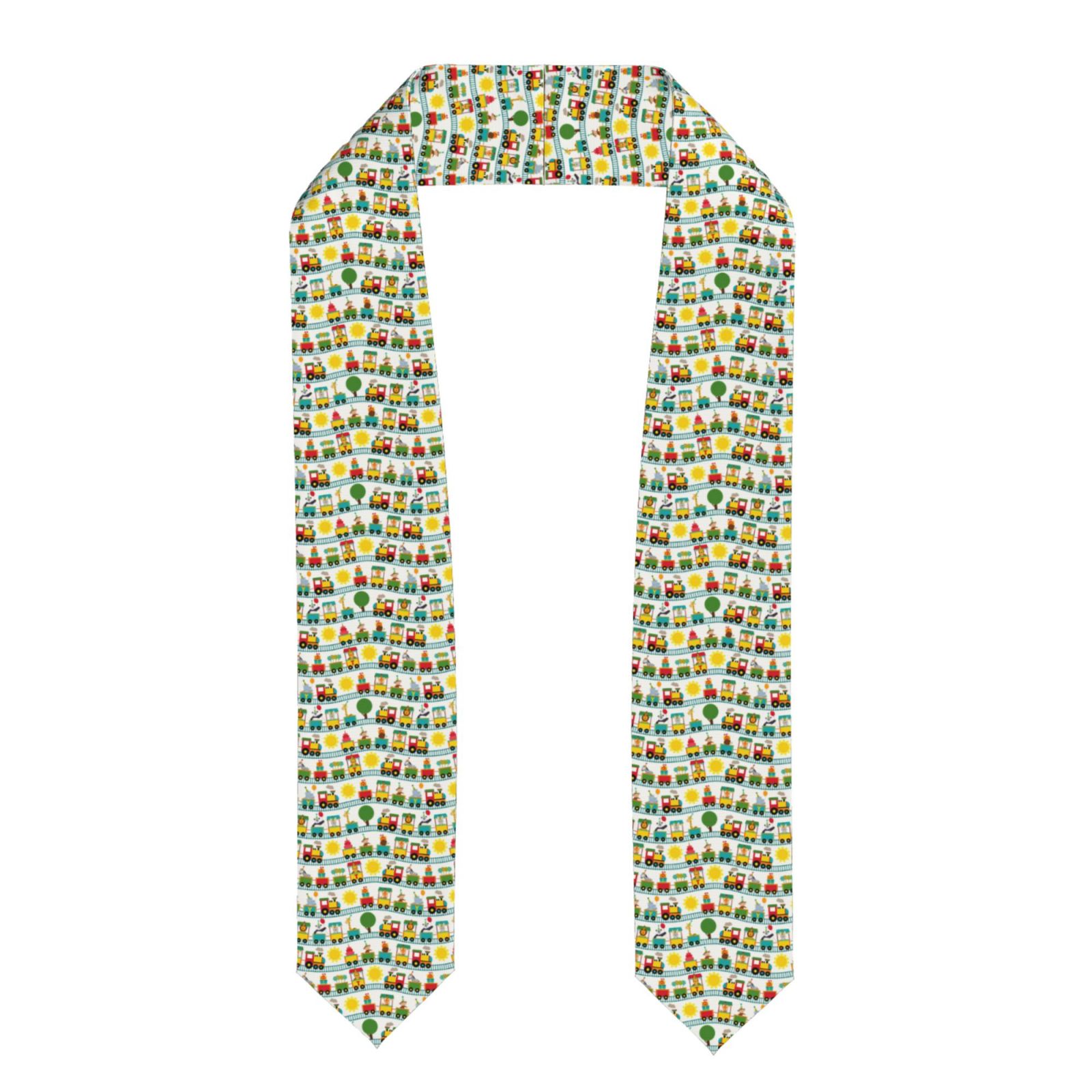 Easygdp Train With Animals Unisex Adult Graduation Stole Shawl 36" Long ...