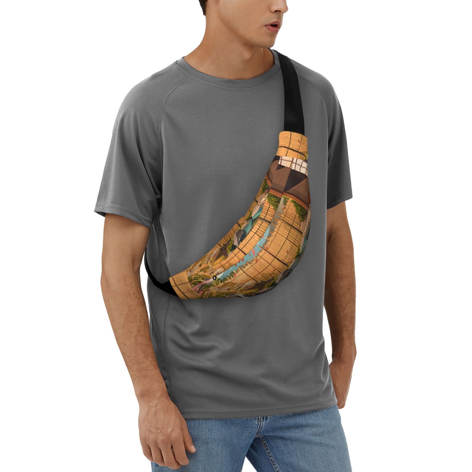 Easygdp Tranquil Garden Landscape Fanny Pack for Men Women,Fashion ...