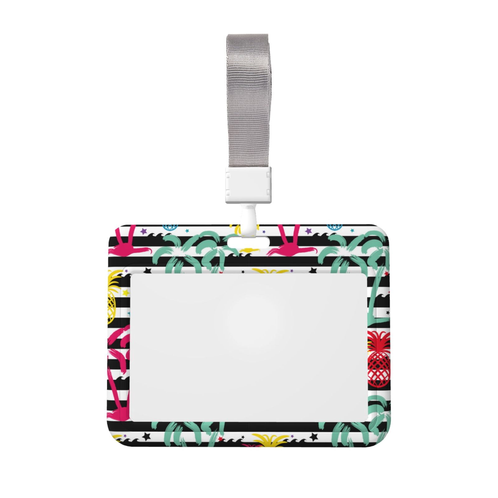 Easygdp Trendy Colorful Pineapples Card Badge Holder Work Badge Sleeve ...