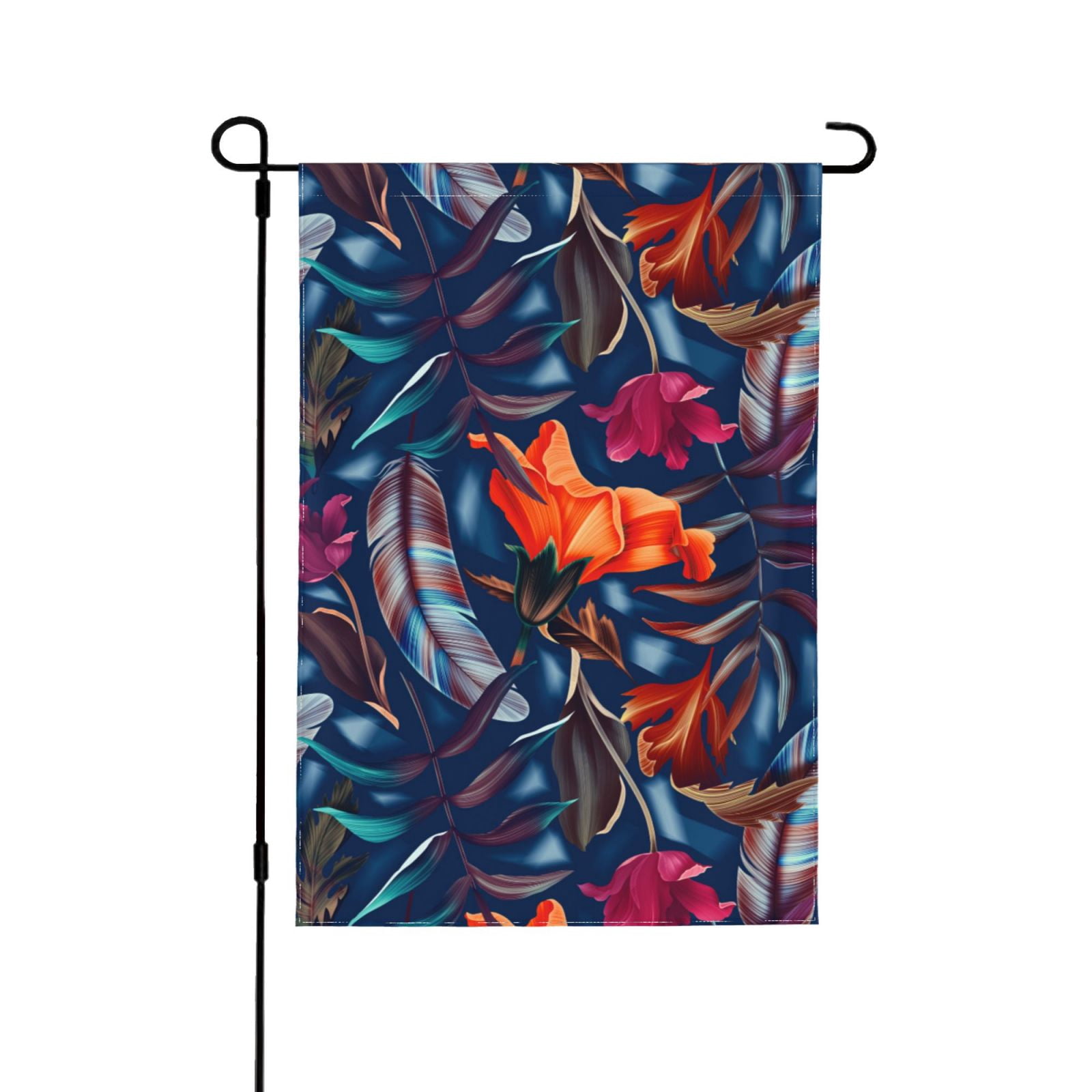 Easygdp Tropical Flower Garden Flag Yard Flag Welcome Flag, Double ...