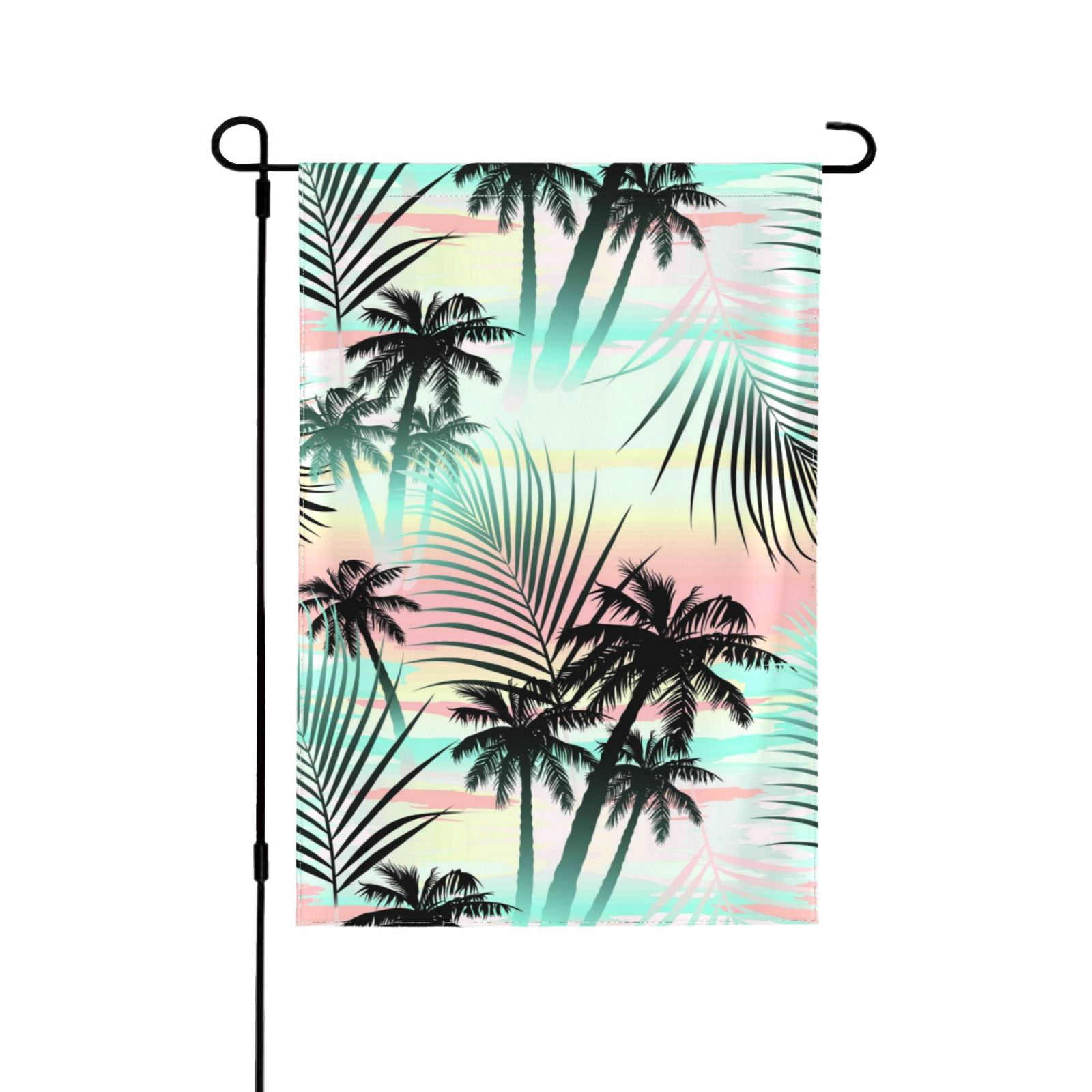Easygdp Tropical Summer Palm Garden Flag Yard Flag Welcome Flag, Double ...