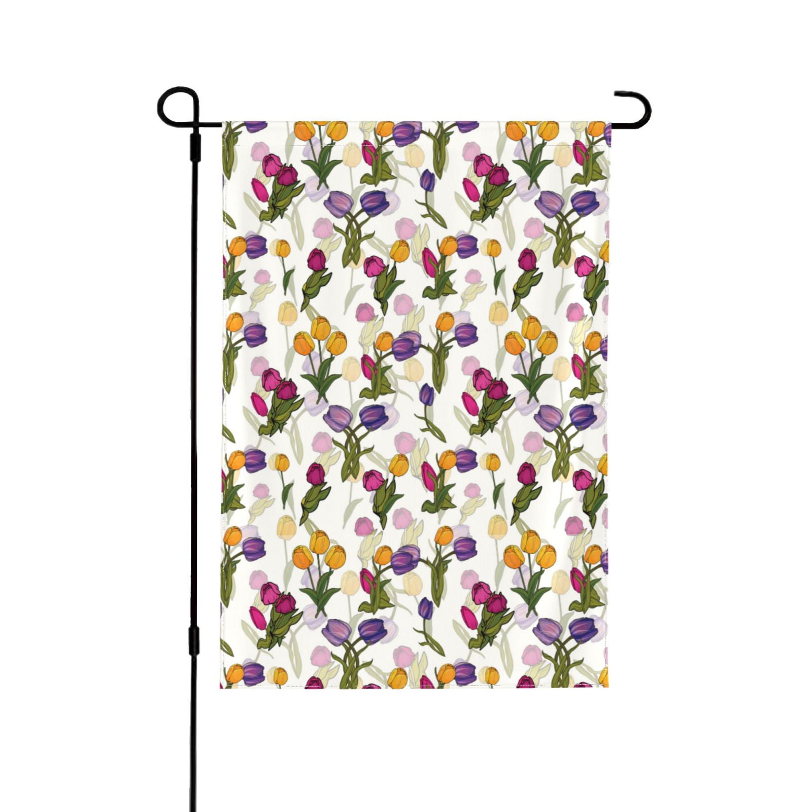 Easygdp Tulips Flowers Garden Flag Yard Flag Welcome Flag, Double-Sided ...