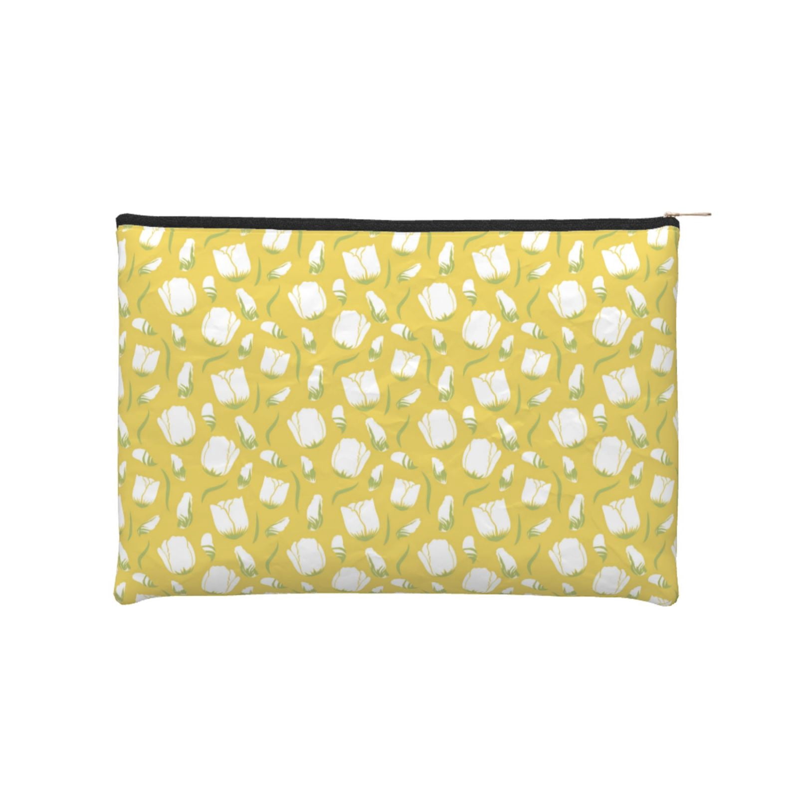Easygdp Tulips Flowers Makeup Bag Toiletry Bag Canvas Makeup Bags ...