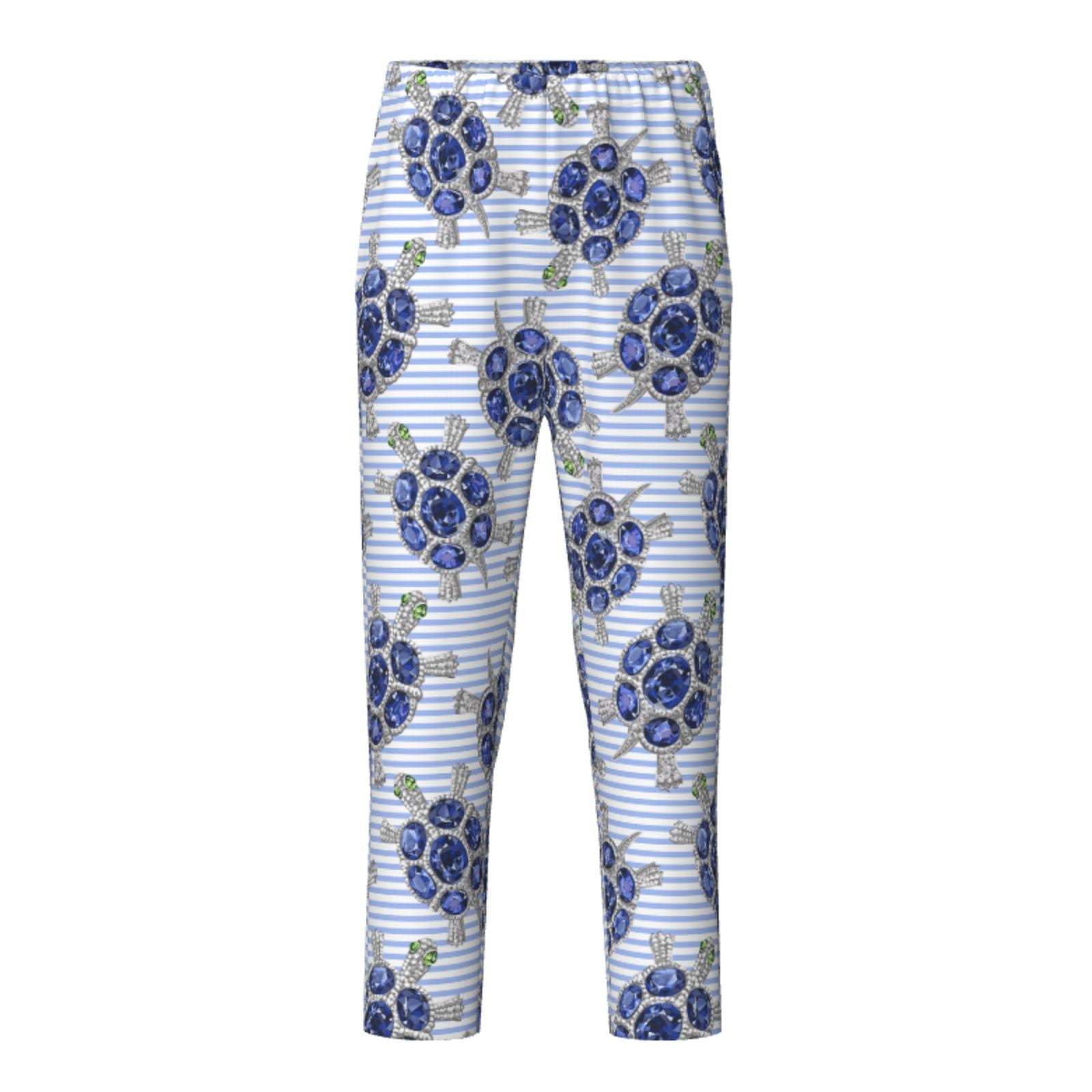 Easygdp Turtle with Blue Stones Boys Girls Pajama Pants Long Sleep ...