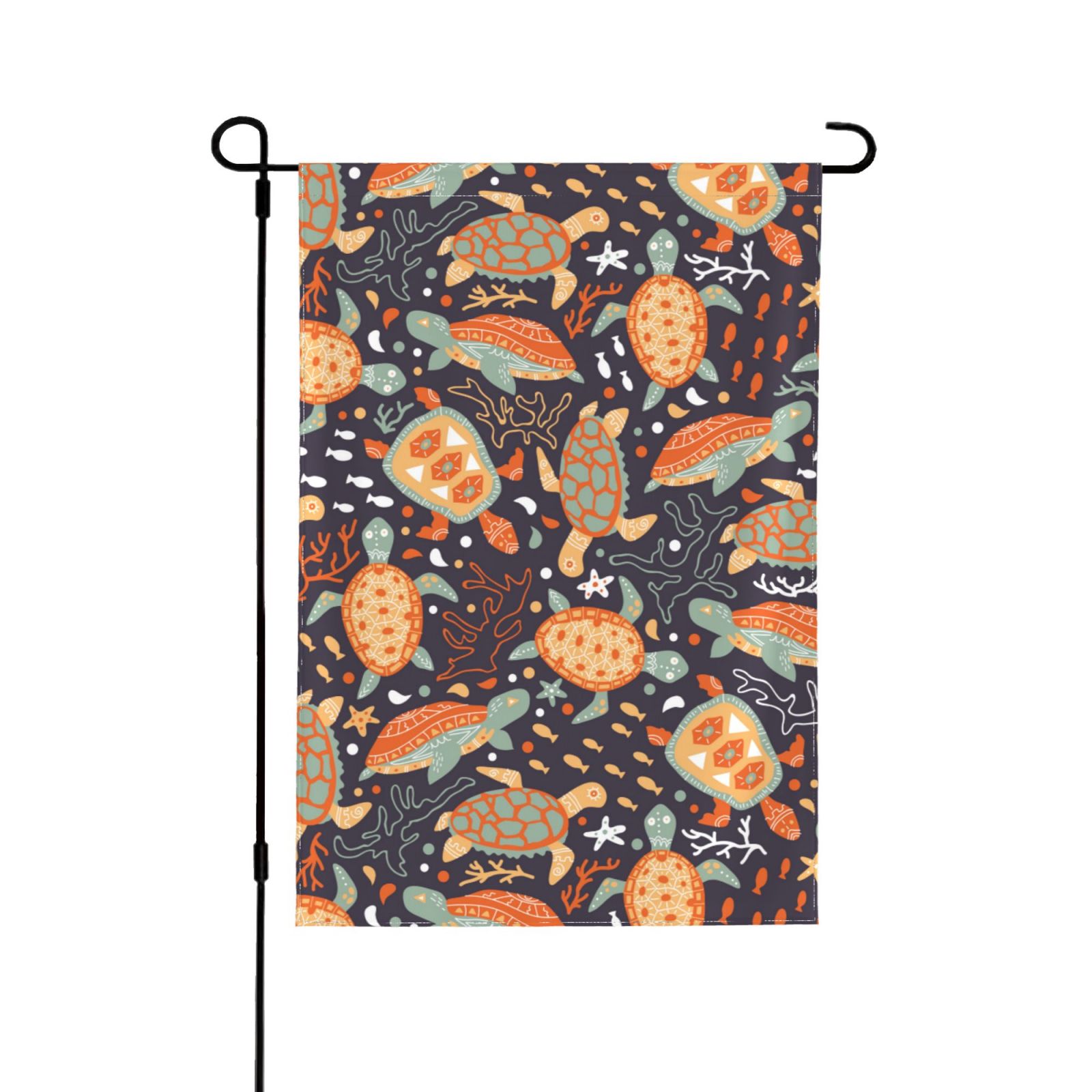 Easygdp Turtles and Sea Plants Garden Flag Yard Flag Welcome Flag ...