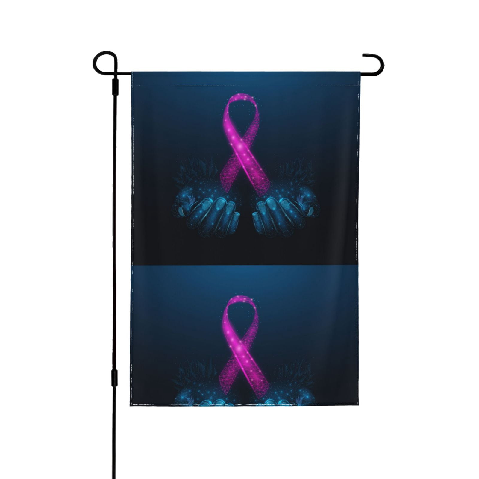 Easygdp Two Human Hands are Holds Ribbon Awareness Garden Flag Yard ...