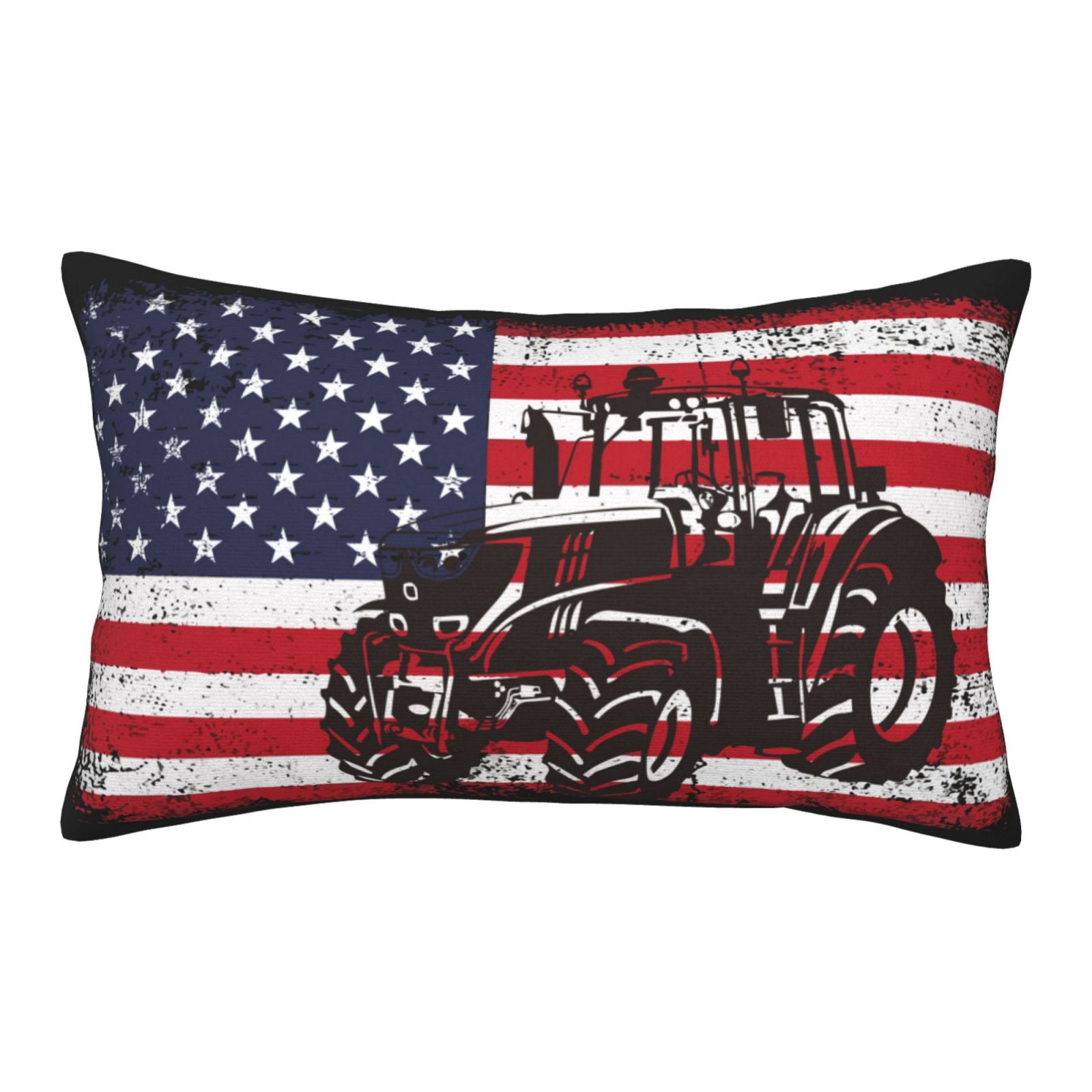 Easygdp USA Vintage Flag Tractor Pillowcase, Cool Pillowcase ...