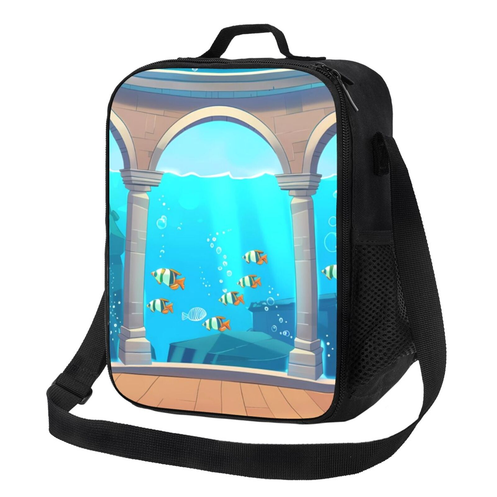 Easygdp Underwater Aquarium Arches Lunch Box Large capacity Lunch Bag ...
