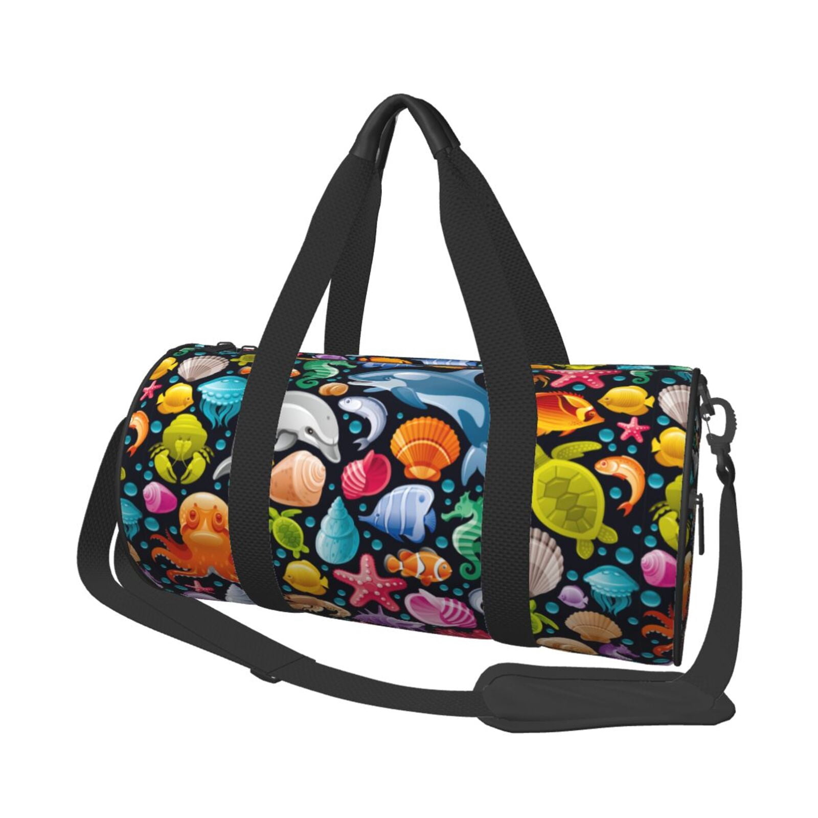 Easygdp Underwater Diving Animals Travel Duffle Bag,Carry on Bag Travel ...