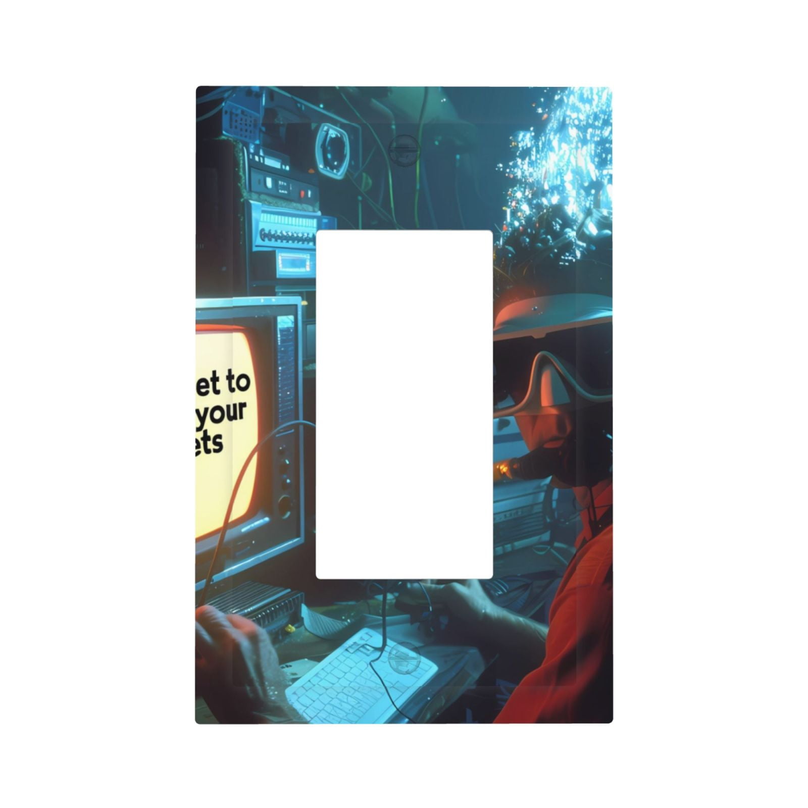 Easygdp Underwater Office Diver Decorator Light Switch or Receptacle ...