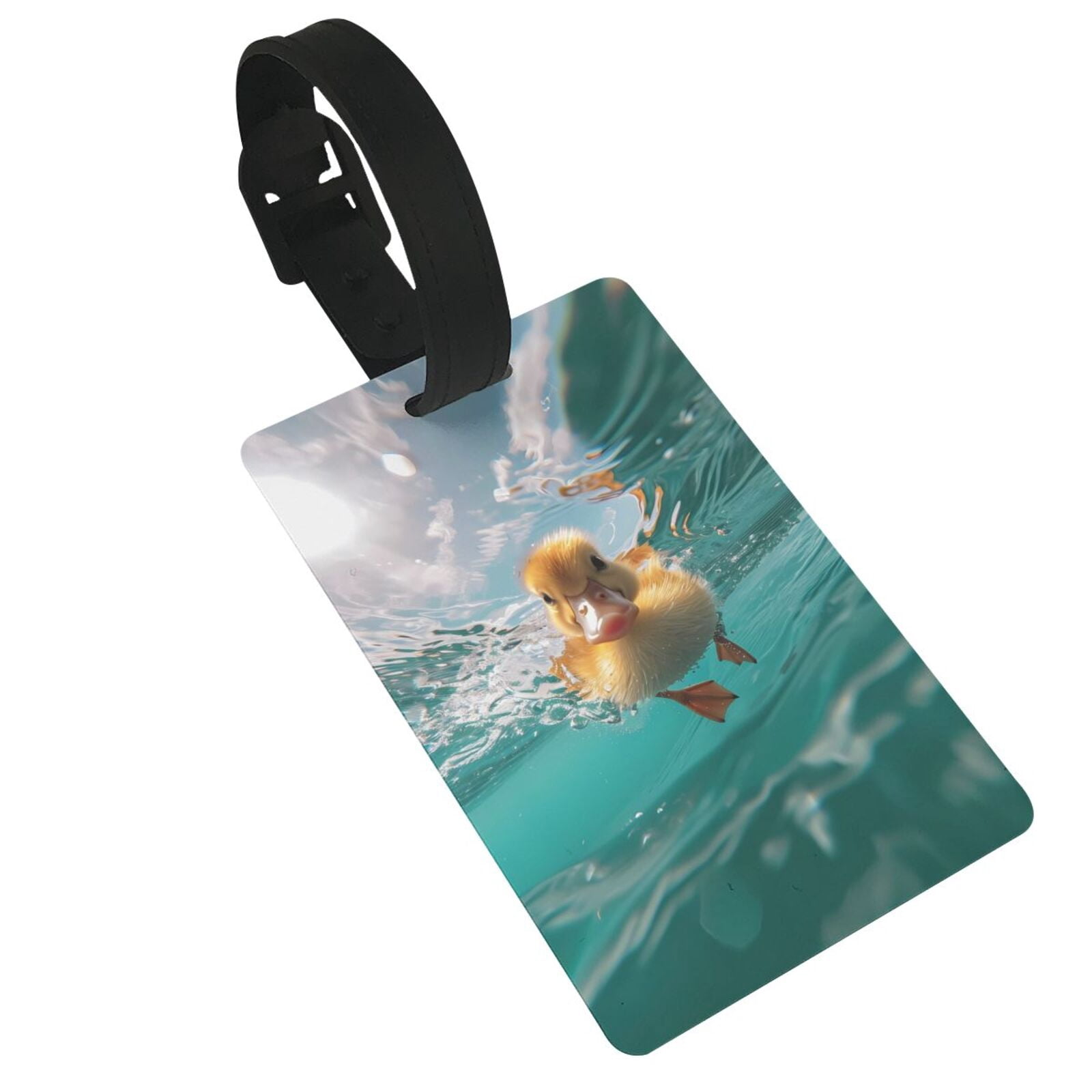 Easygdp Underwater Swimming Duck Luggage Tags Privacy Cover ID Label ...