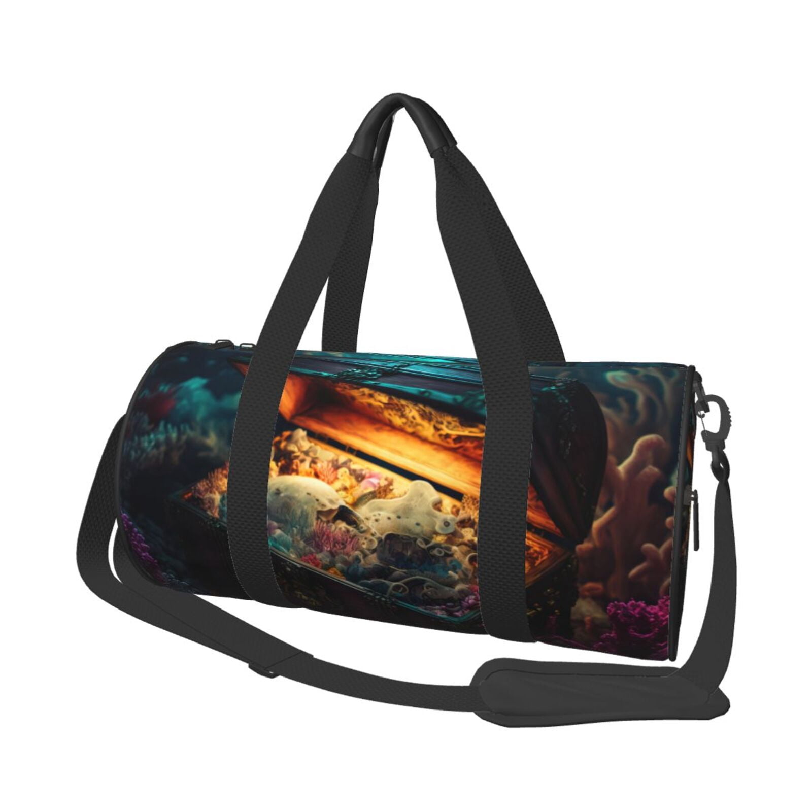 Easygdp Underwater Treasure Chest Travel Duffle Bag,Carry on Bag Travel ...