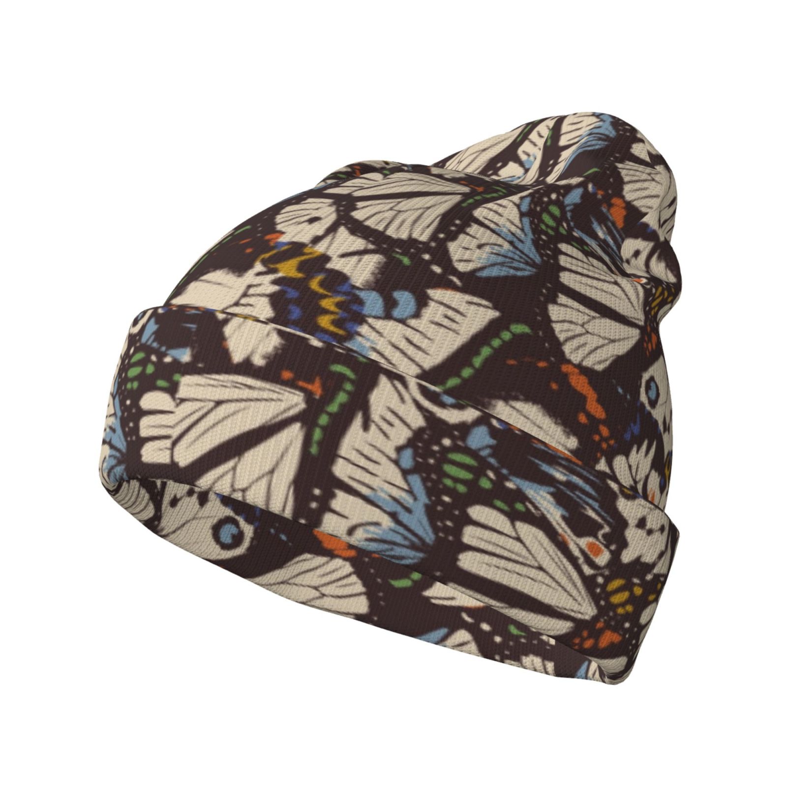Easygdp Vector Butterflies Winter Beanie for Men Women Beanie Knit Hat ...