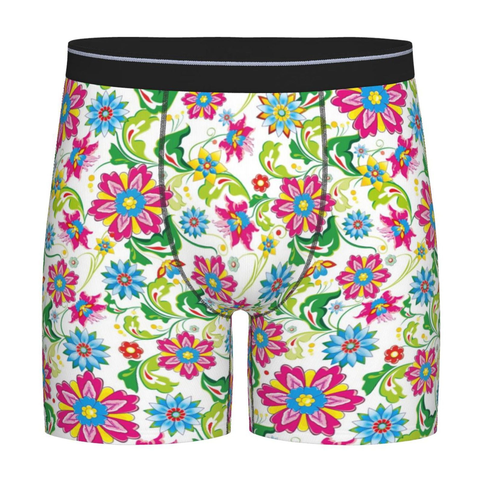 Easygdp Vector Mexican Otomi Style Bright Men's Boxer Briefs Men’s ...
