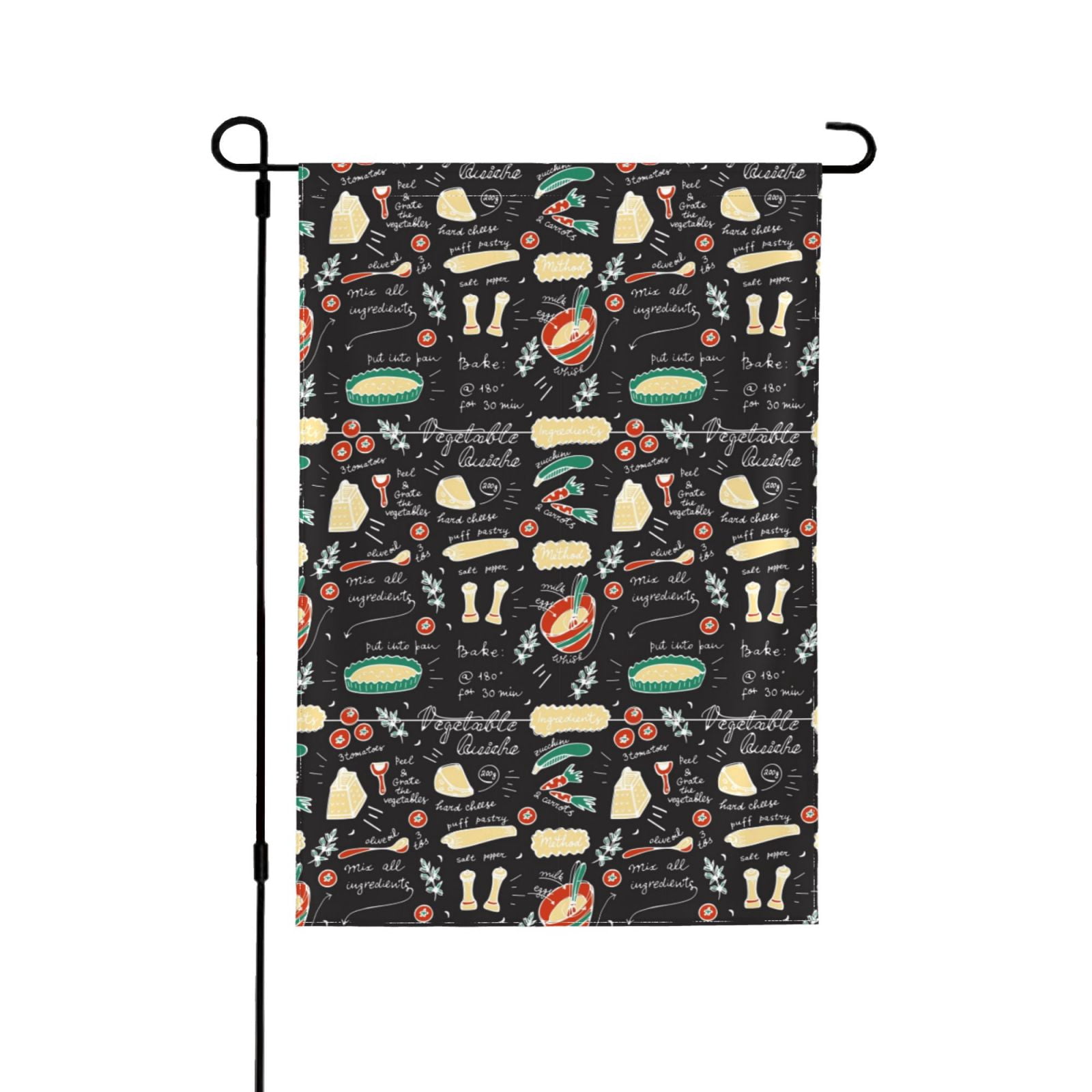 Easygdp Vegetable Quiche Garden Flag Yard Flag Welcome Flag, Double ...