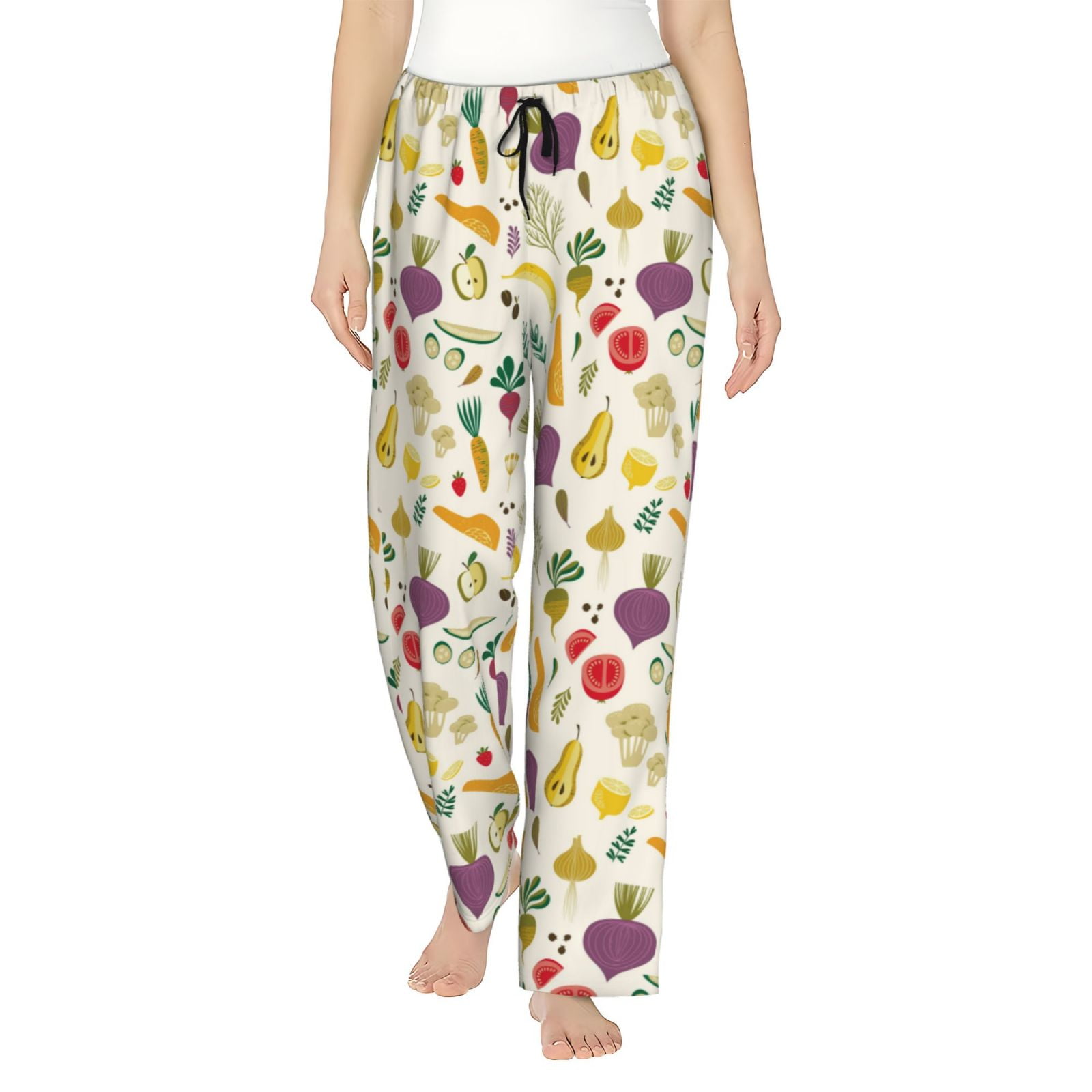 Easygdp Vegetable Women's Drawstring Pajama Pants | Lounge Joggers ...