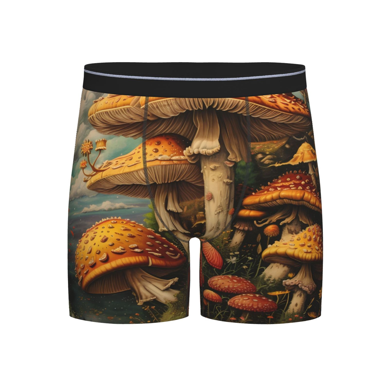 Easygdp Vintage Cloud Mushroom Men's Boxer Briefs Men’s Underwear Boxer ...