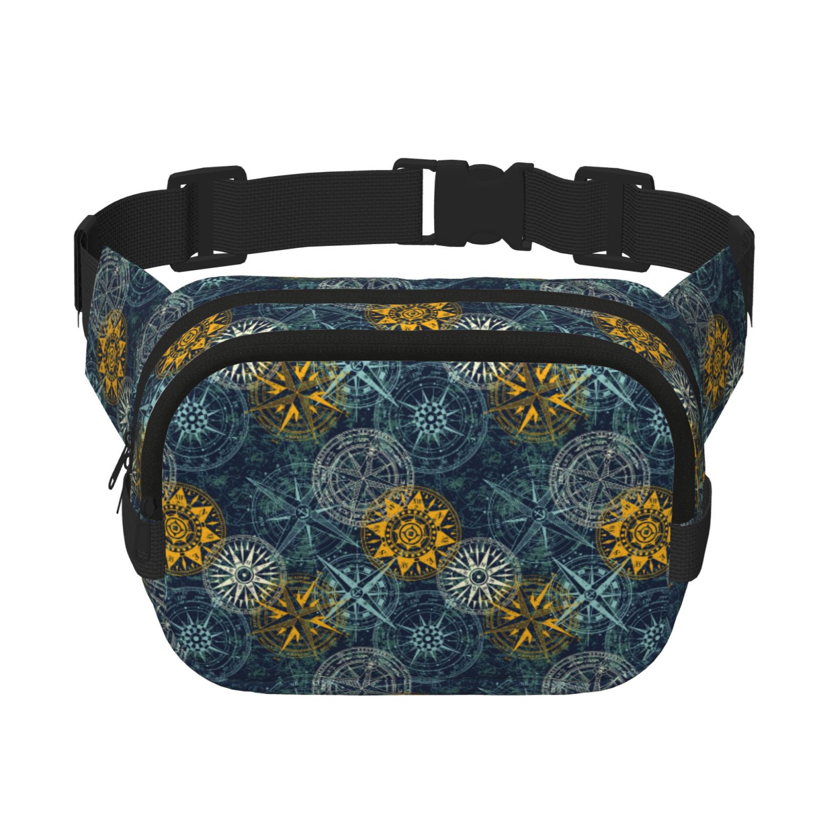 Easygdp Vintage Compass Fanny Packs for Women Men, Belt Bag, Fashion ...