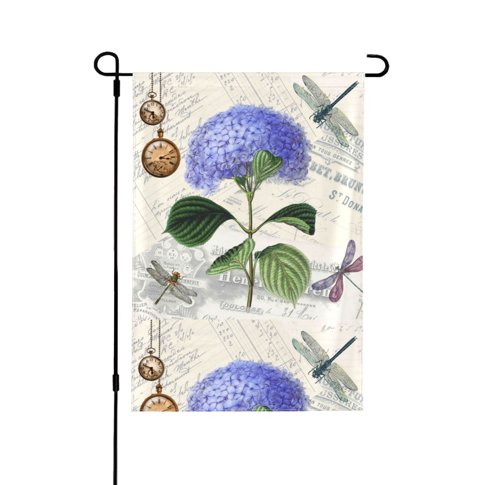 Easygdp Vintage Flower Garden Flag Yard Flag Welcome Flag, Double-Sided ...
