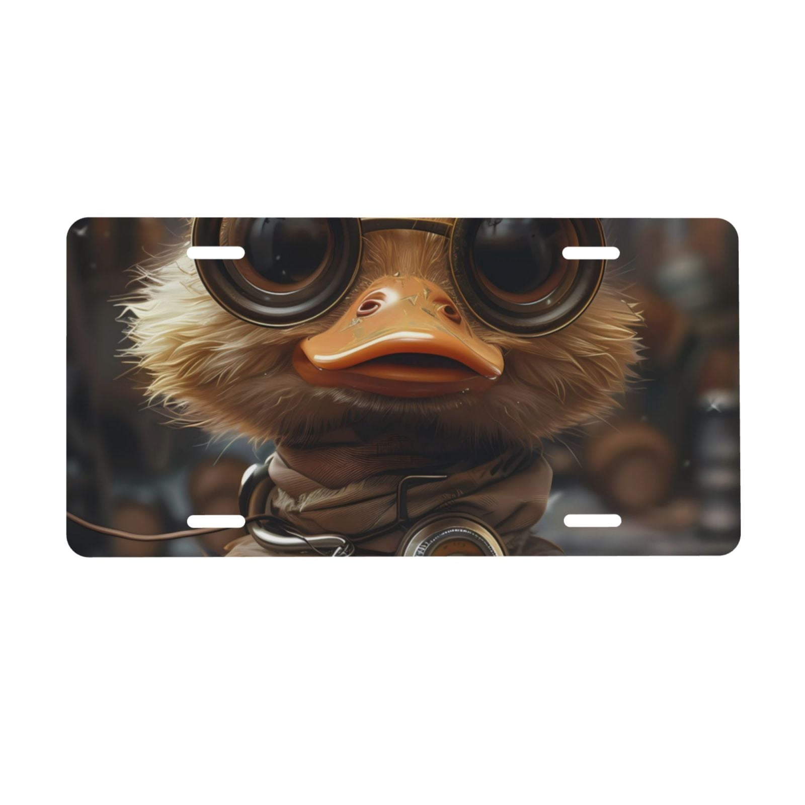 Easygdp Vintage Gentleman Duck License Plate Car Front License Plate ...