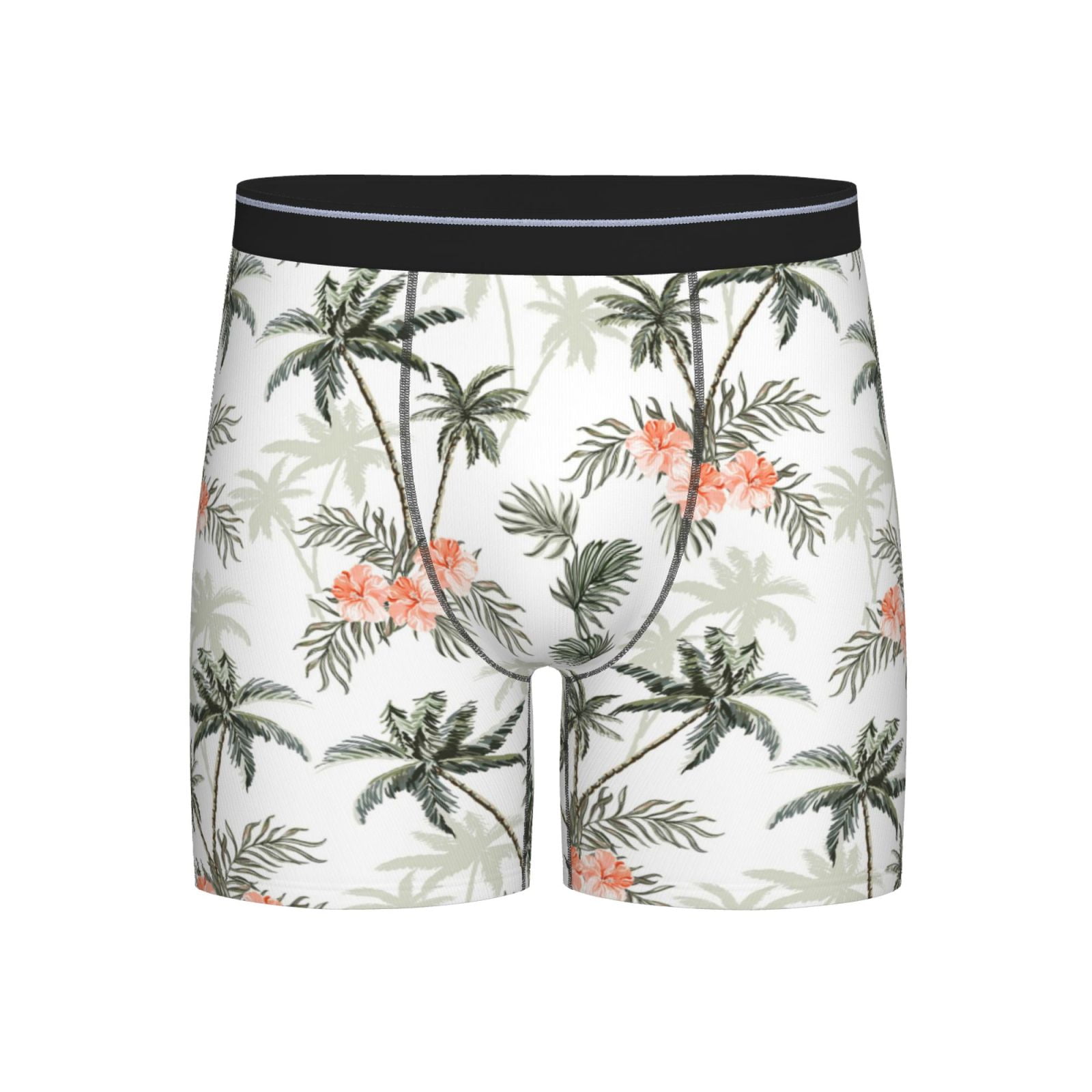 Easygdp Vintage Palm Trees Men's Boxer Briefs Men’s Underwear Boxer ...