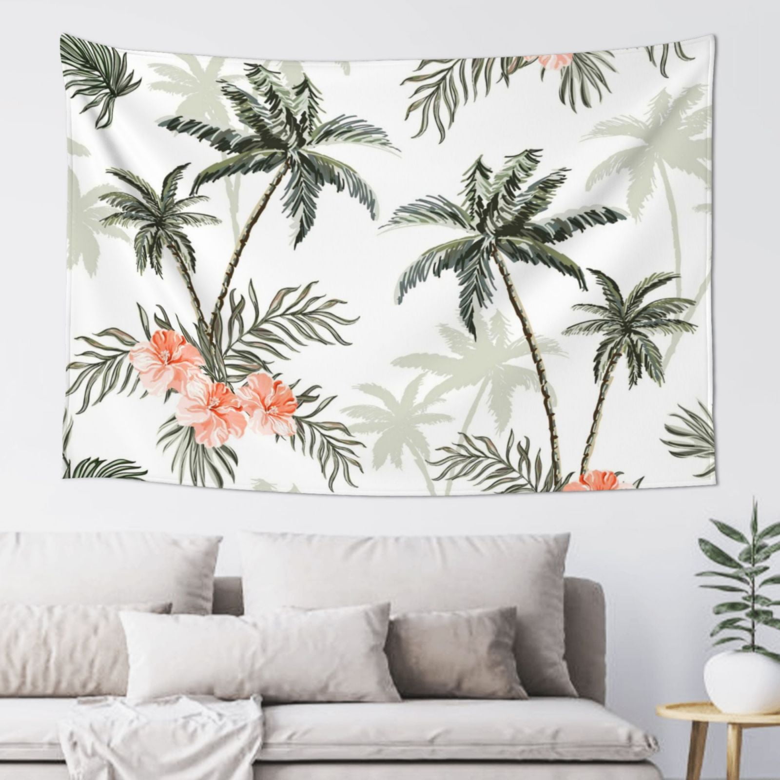 Easygdp Vintage Palm Trees Tapestry Wall Hanging, Wall Tapestries for ...