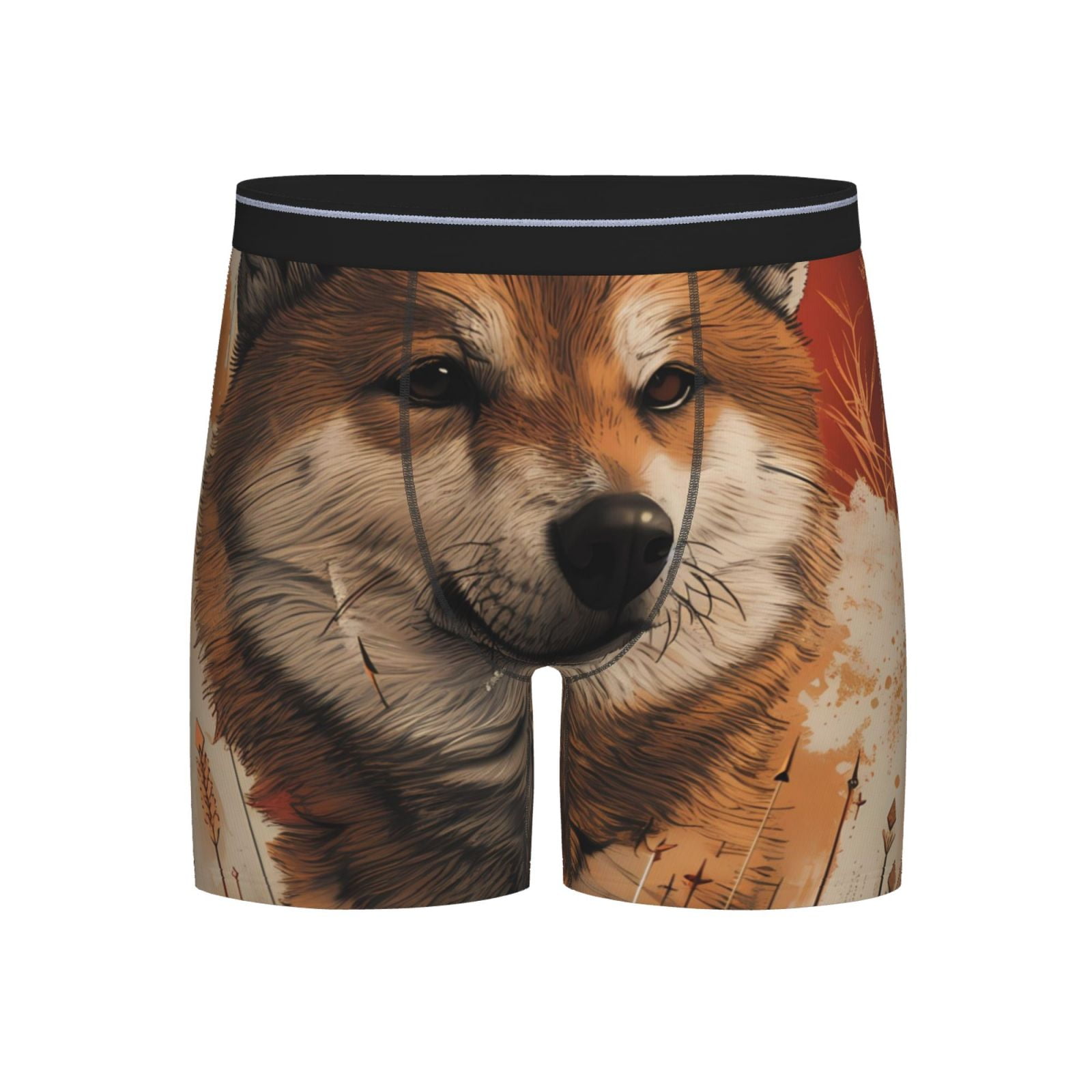 Easygdp Vintage Shiba Inu Art Men's Boxer Briefs Men’s Underwear Boxer ...