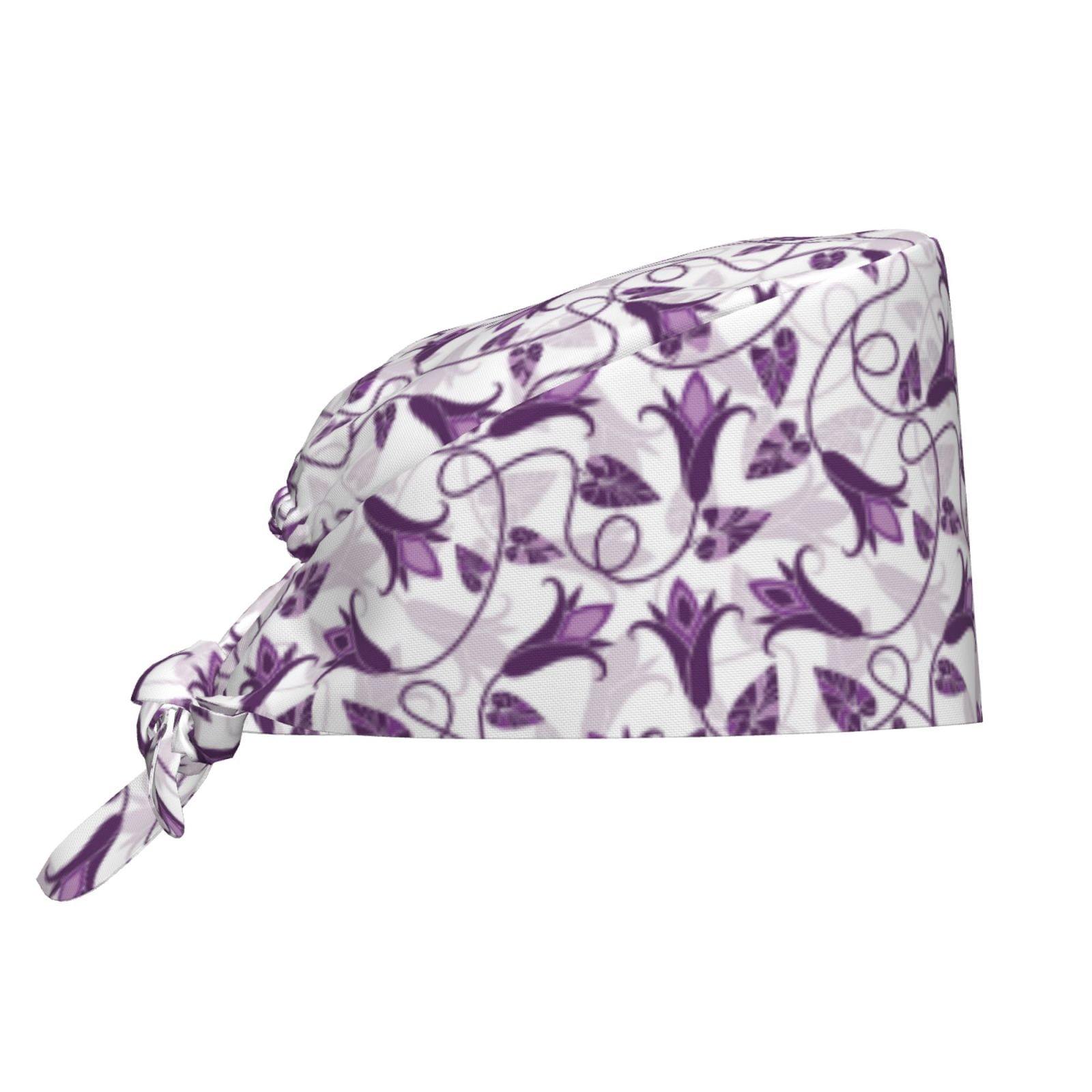 Easygdp Violets Flowers Men Women Adjustable Cap Working Hat Tie Back ...