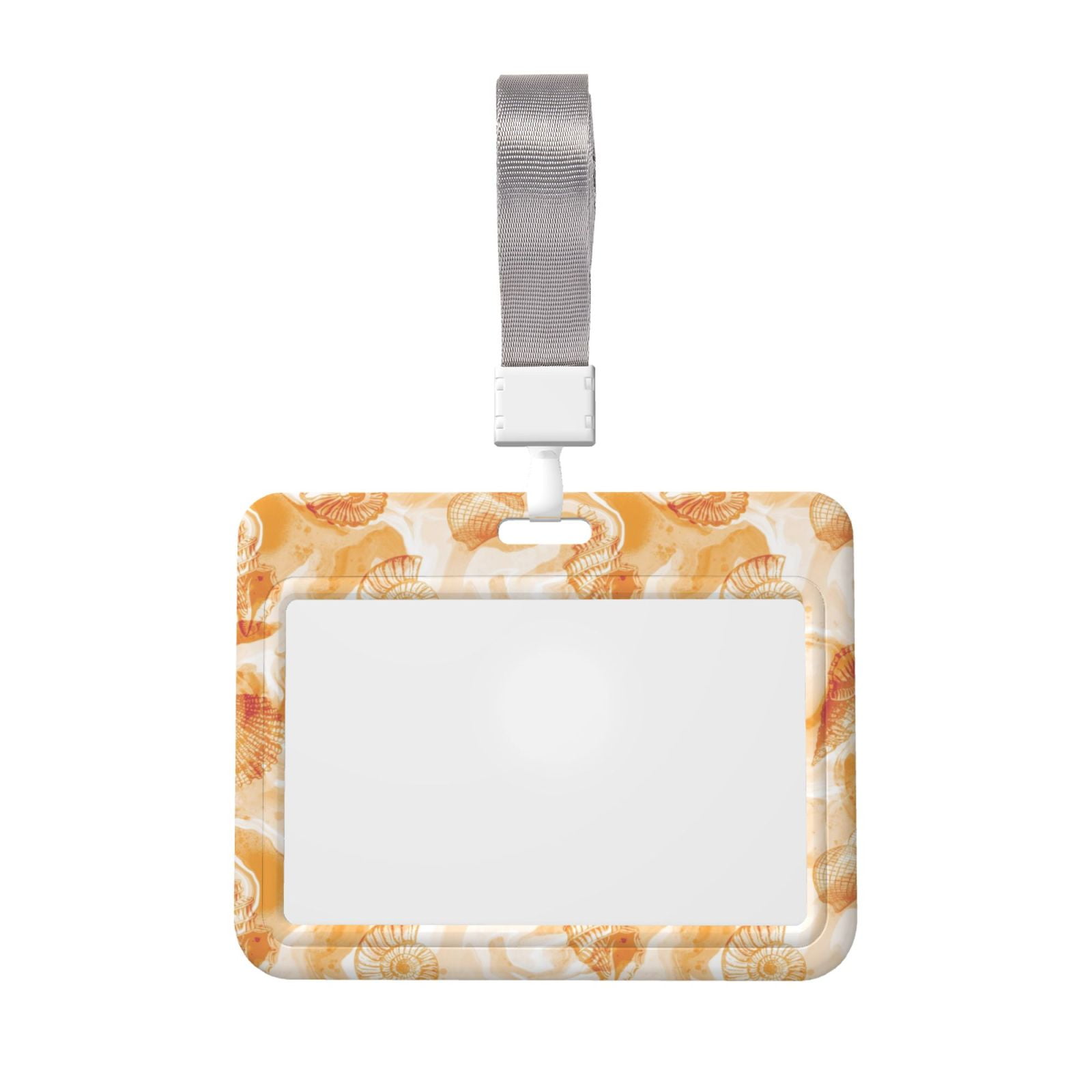 Easygdp Watercolor Sea Shells Card Badge Holder Work Badge Sleeve for ...