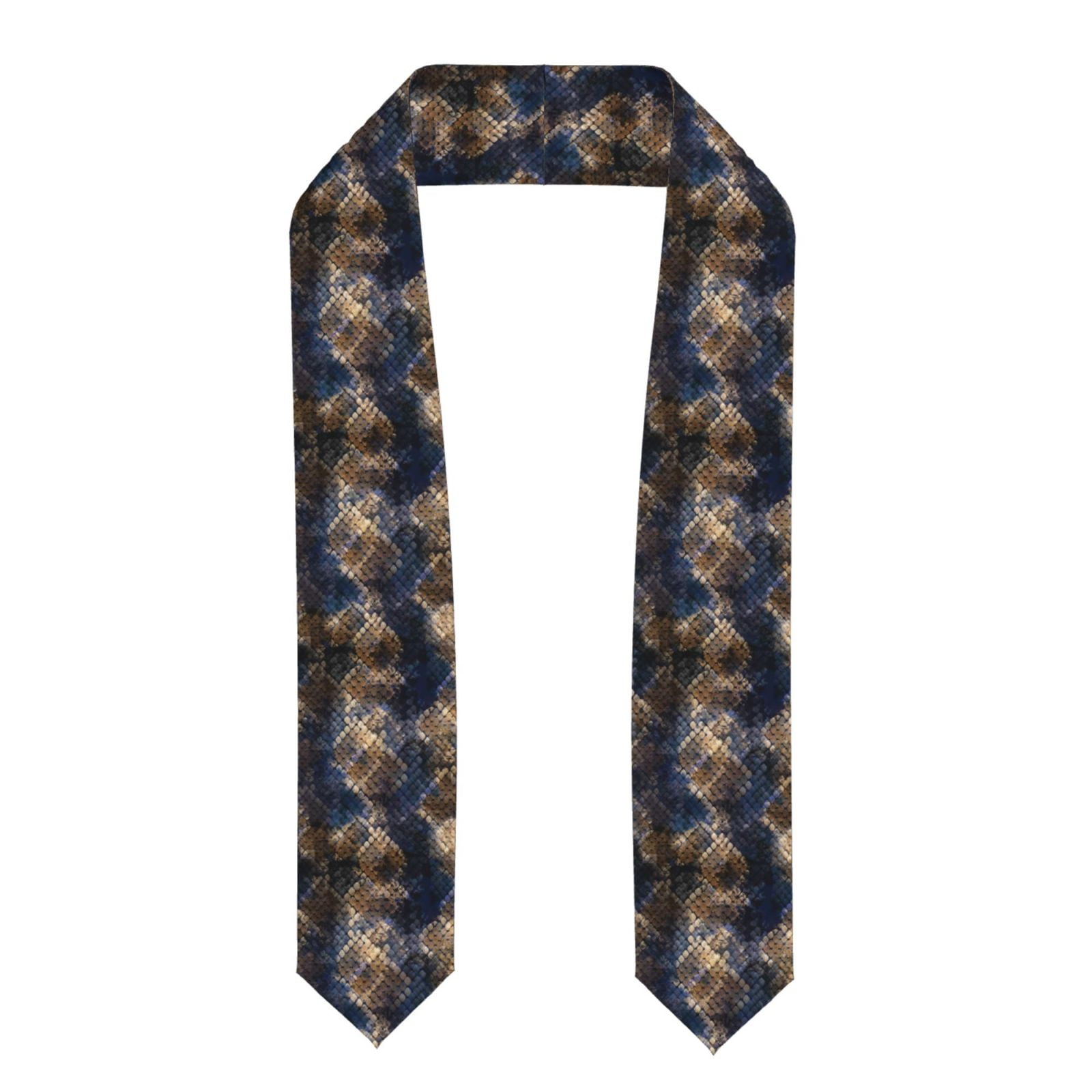 Easygdp Watercolor Snake Skin Unisex Adult Graduation Stole Shawl 36 ...