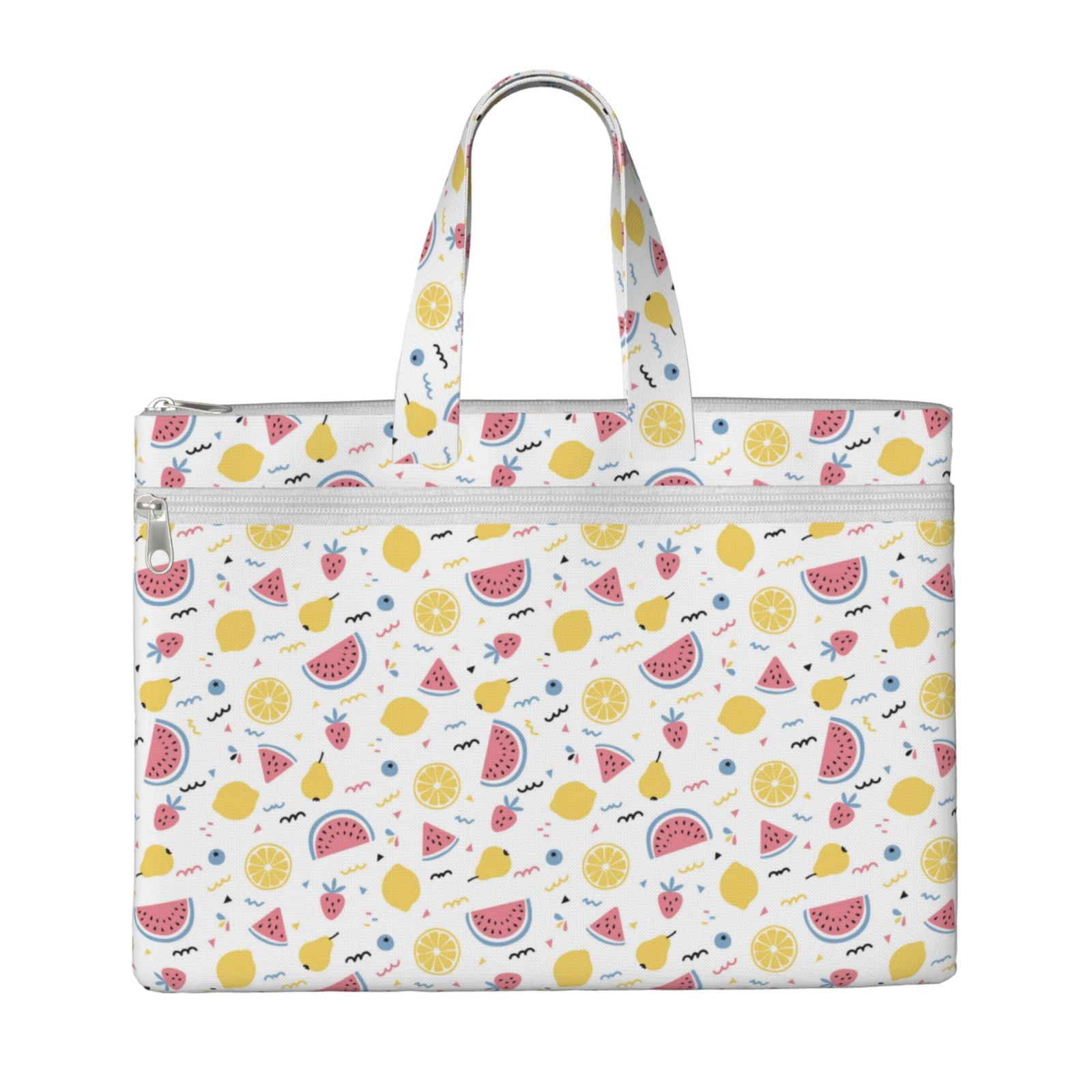 Easygdp Watermelon And Lemon Canvas Document Bag File Bag Handle ...