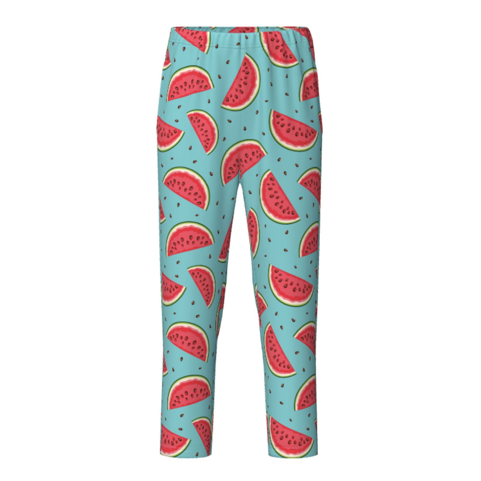 Easygdp Watermelon Boys Girls Pajama Pants Long Sleep Pants Waist ...