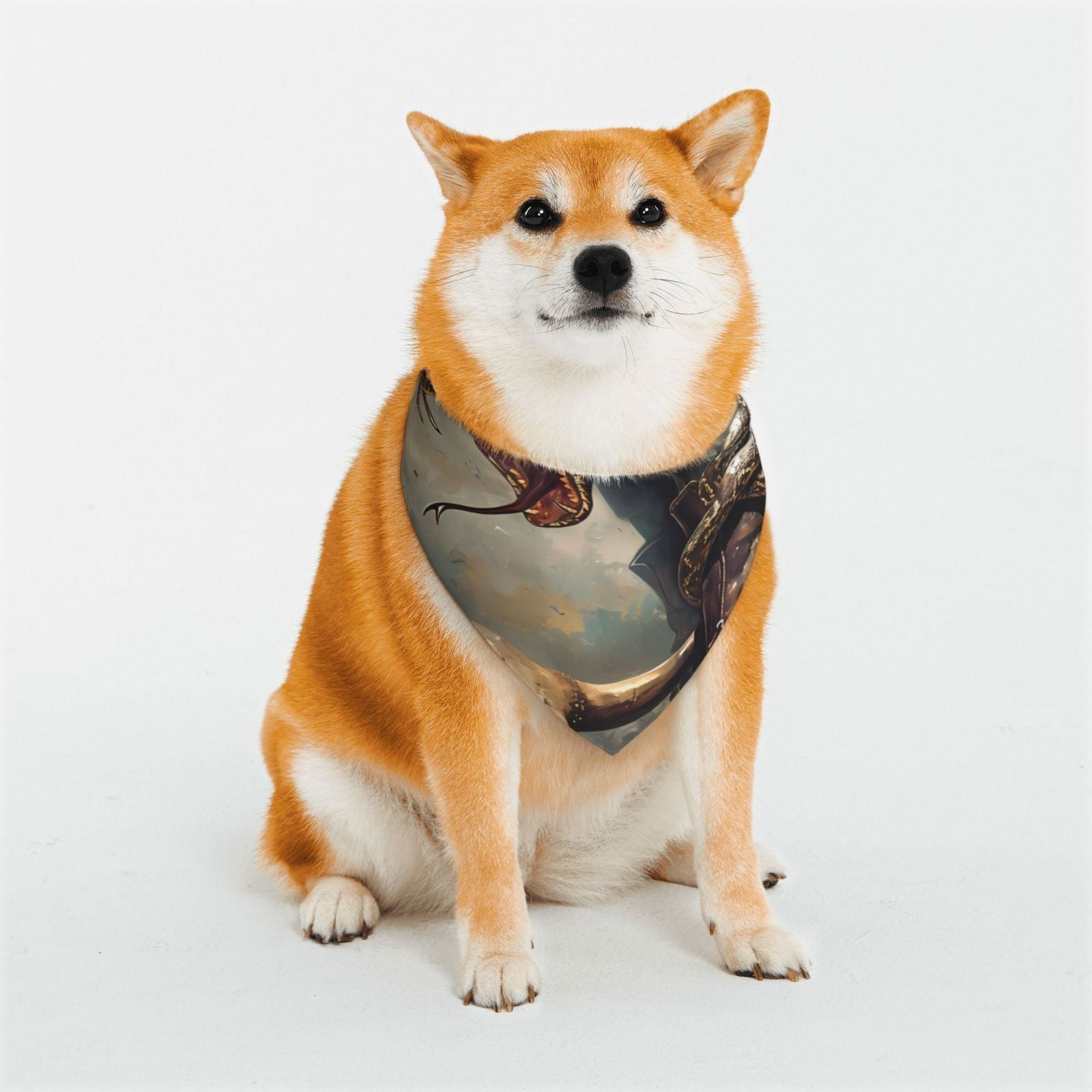 Easygdp Western Cowboy Snake Ram Skull Premium Dog Bandanas Triangle ...