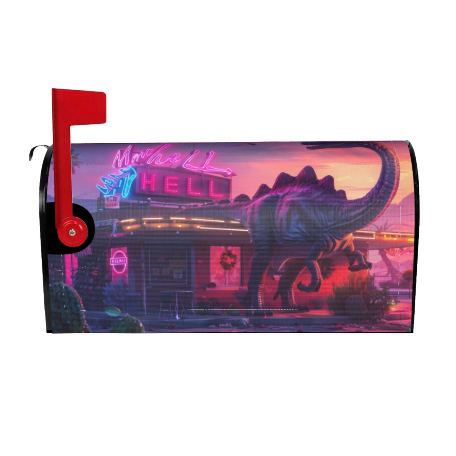 Easygdp Western Style Dinosaur Mailbox Covers Garden Outdoor Yard ...