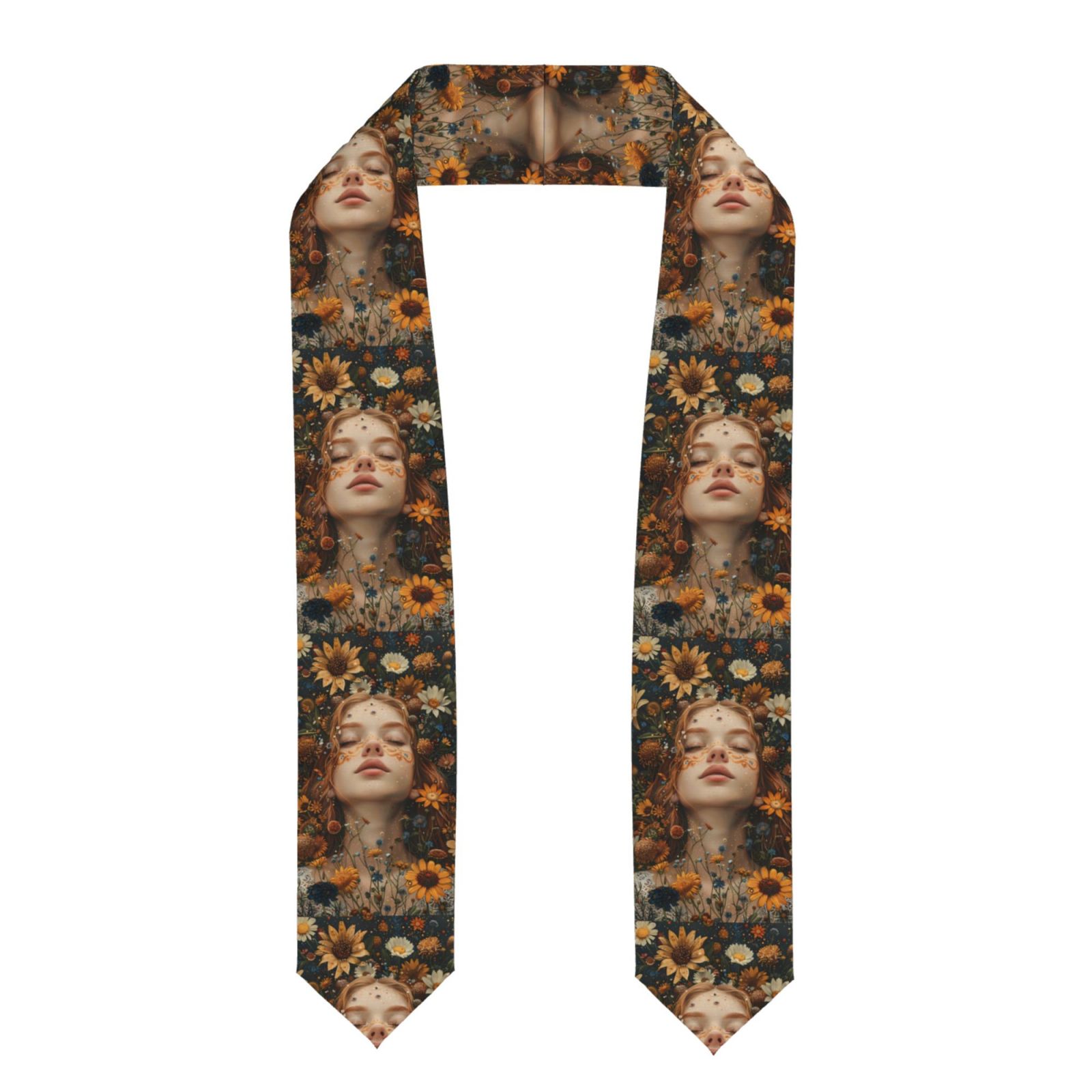 Easygdp Whimsical Flower Crown Maiden Unisex Adult Graduation Stole ...