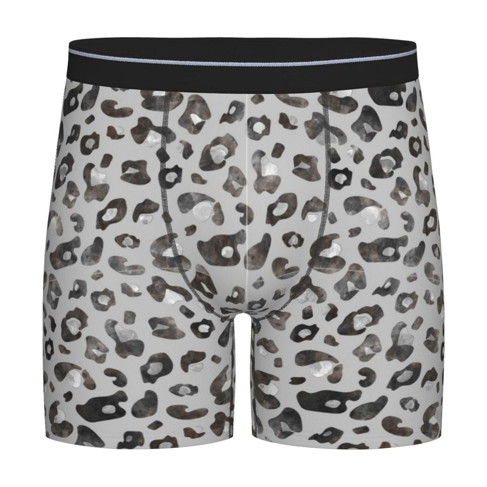 Easygdp Wild Animal Leopard Print Men's Boxer Briefs Men’s Underwear ...
