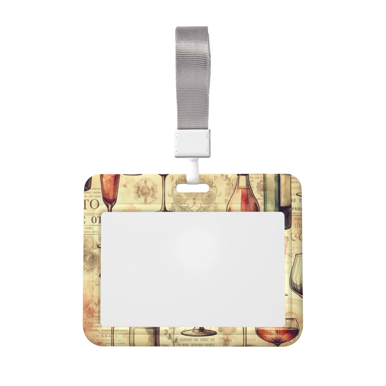 Easygdp Wine Card Badge Holder Work Badge Sleeve for Office, School ...