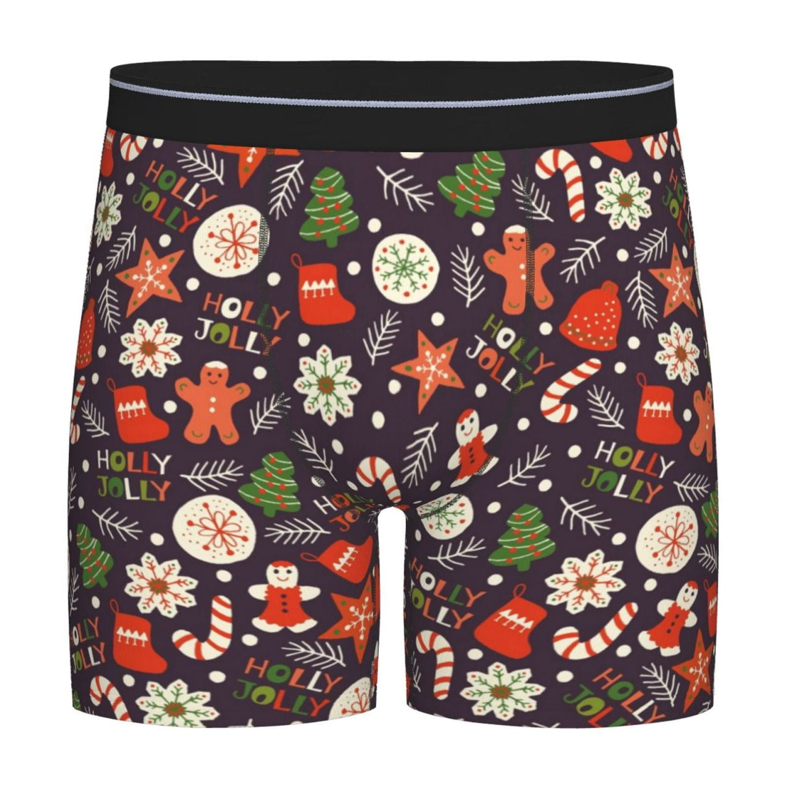 Easygdp Winter Holiday Christmas Men's Boxer Briefs Men’s Underwear ...