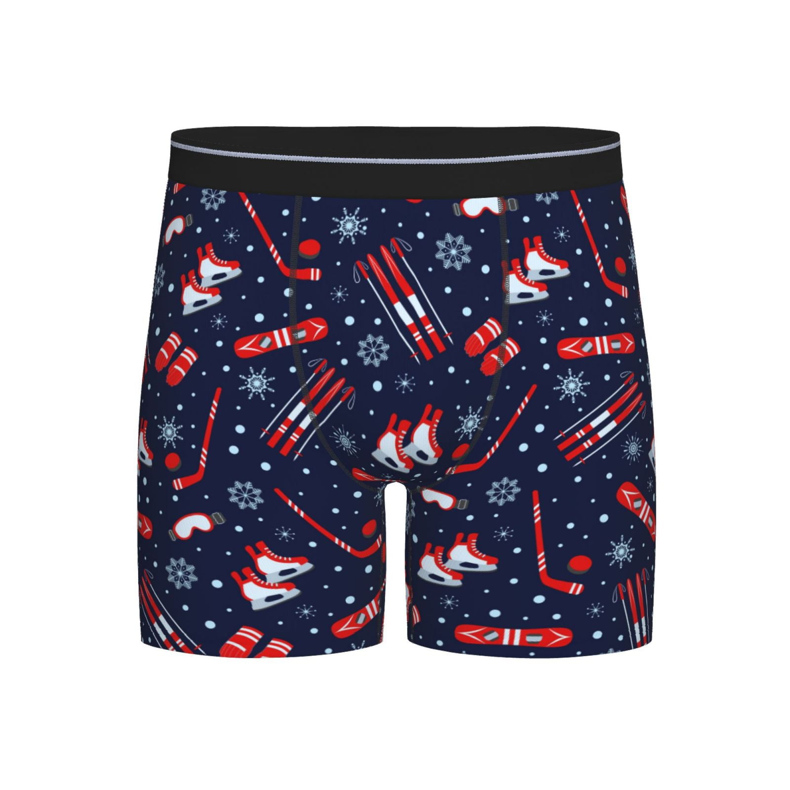 Easygdp Winter Sports Fun Pattern Men's Boxer Briefs Men’s Underwear ...