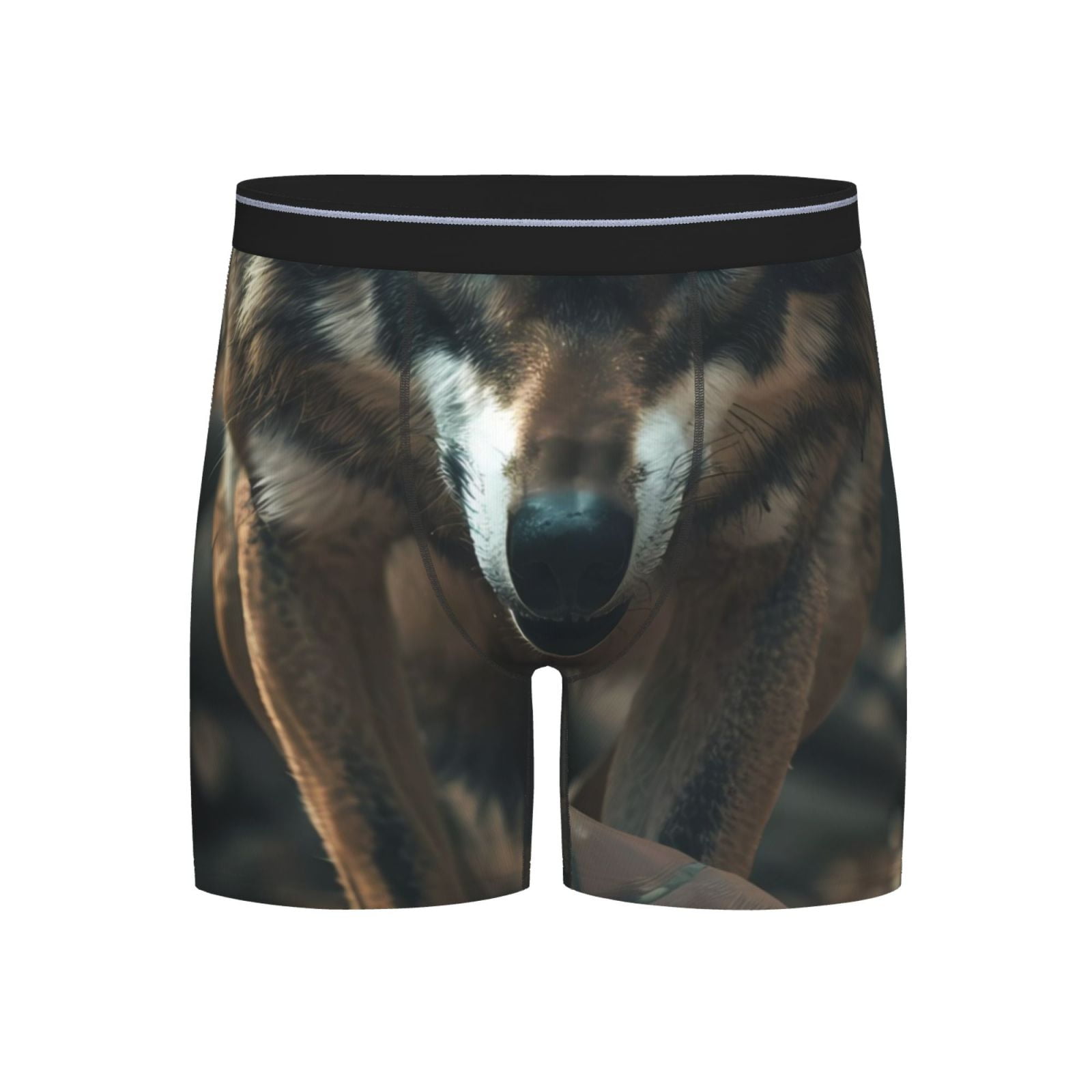 Easygdp Wolf With Basketball Men's Boxer Briefs Men’s Underwear Boxer ...