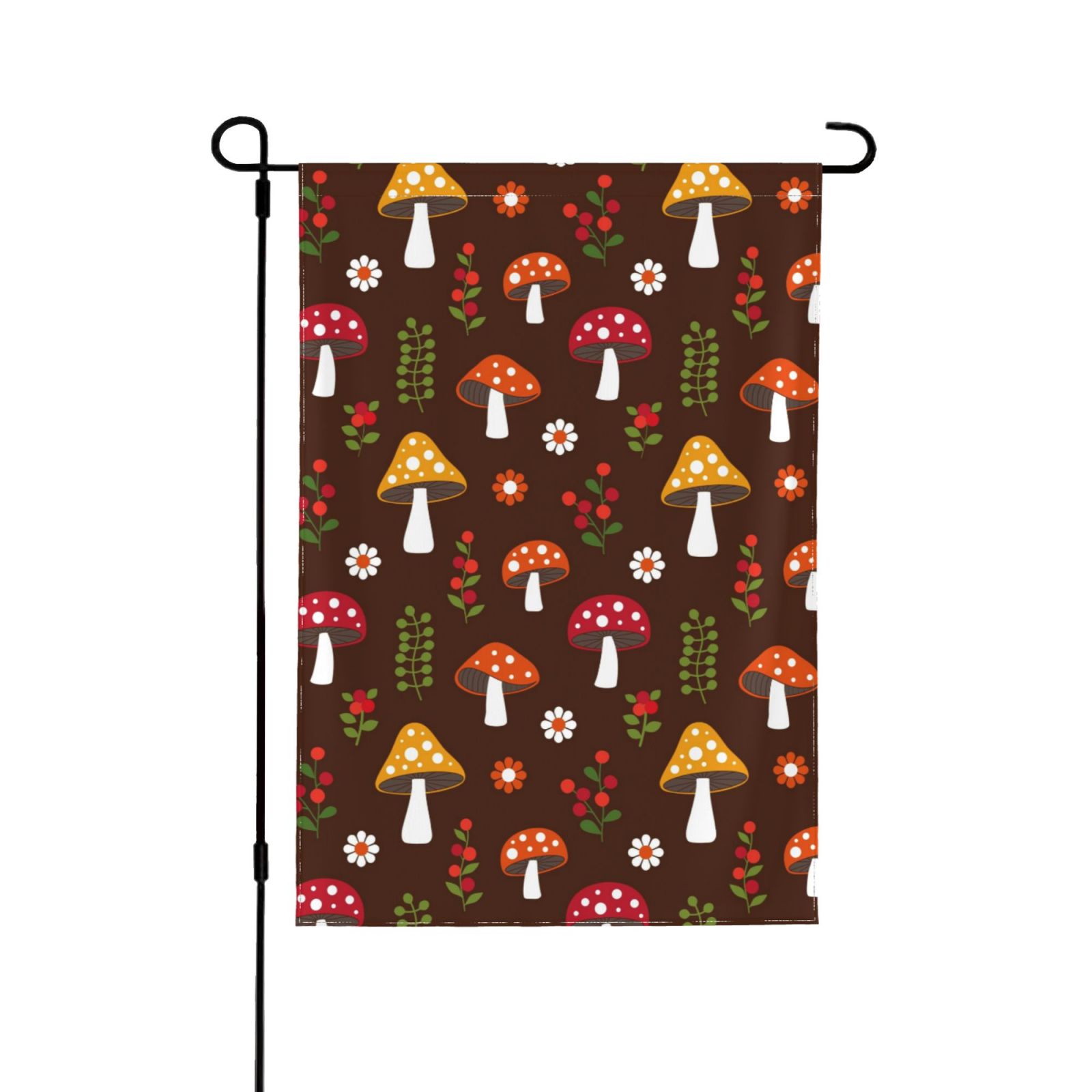 Easygdp Woodland Mushroom Garden Flag Yard Flag Welcome Flag, Double ...