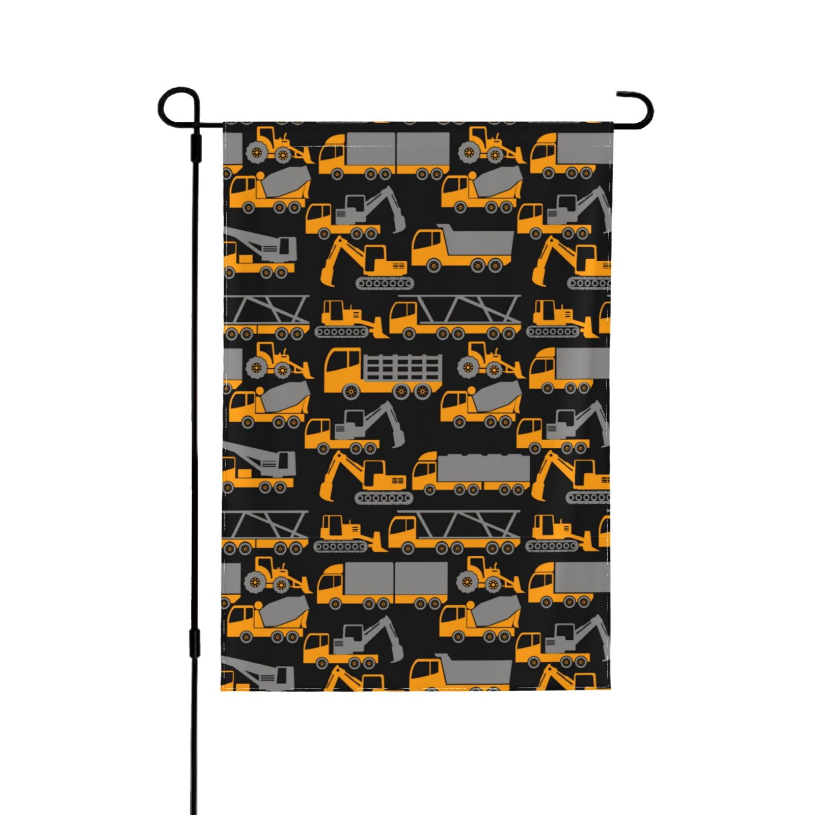 Easygdp Yellow Excavator Garden Flag Yard Flag Welcome Flag, Double ...