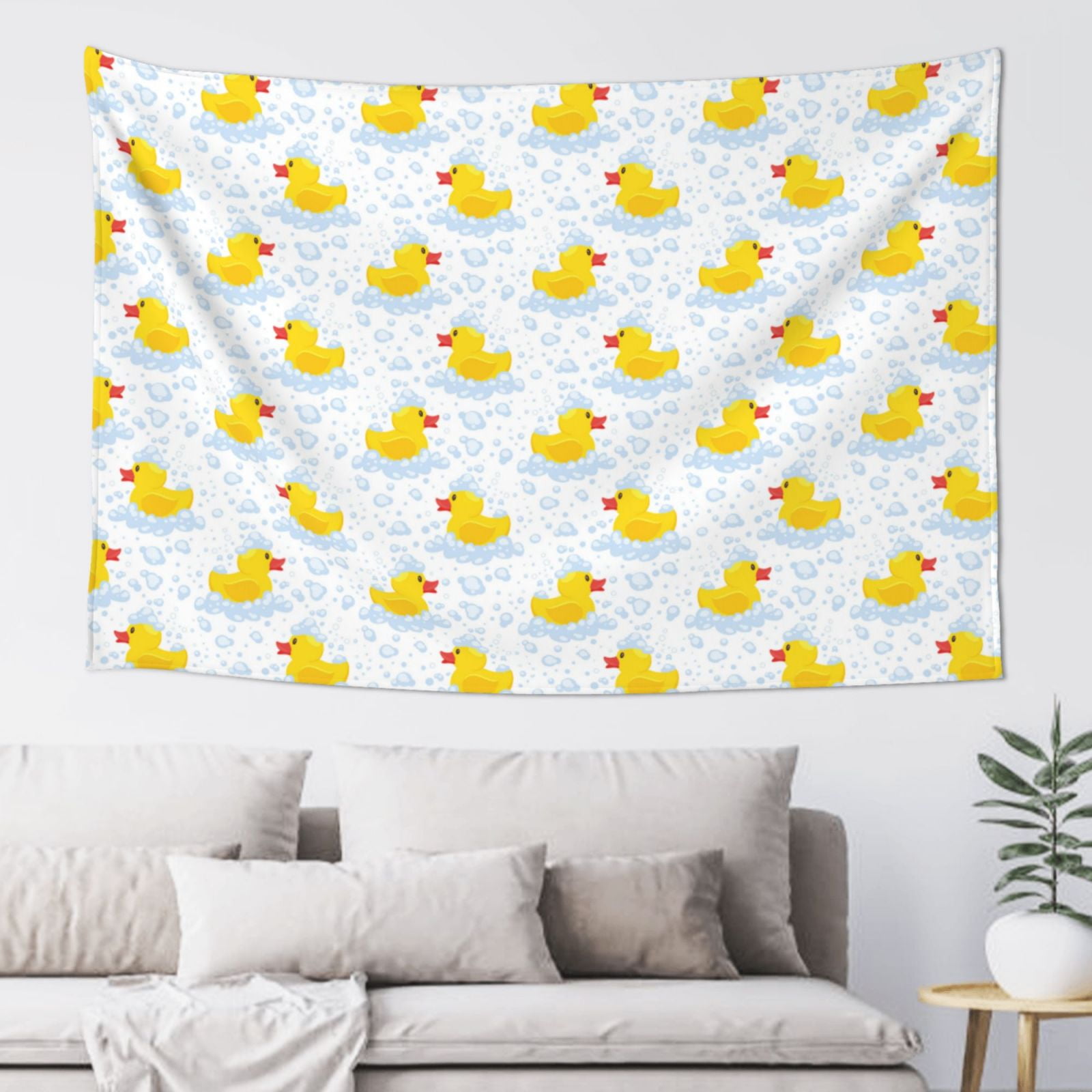 Easygdp Yellow Rubber Duck Tapestry Wall Hanging, Wall Tapestries for ...