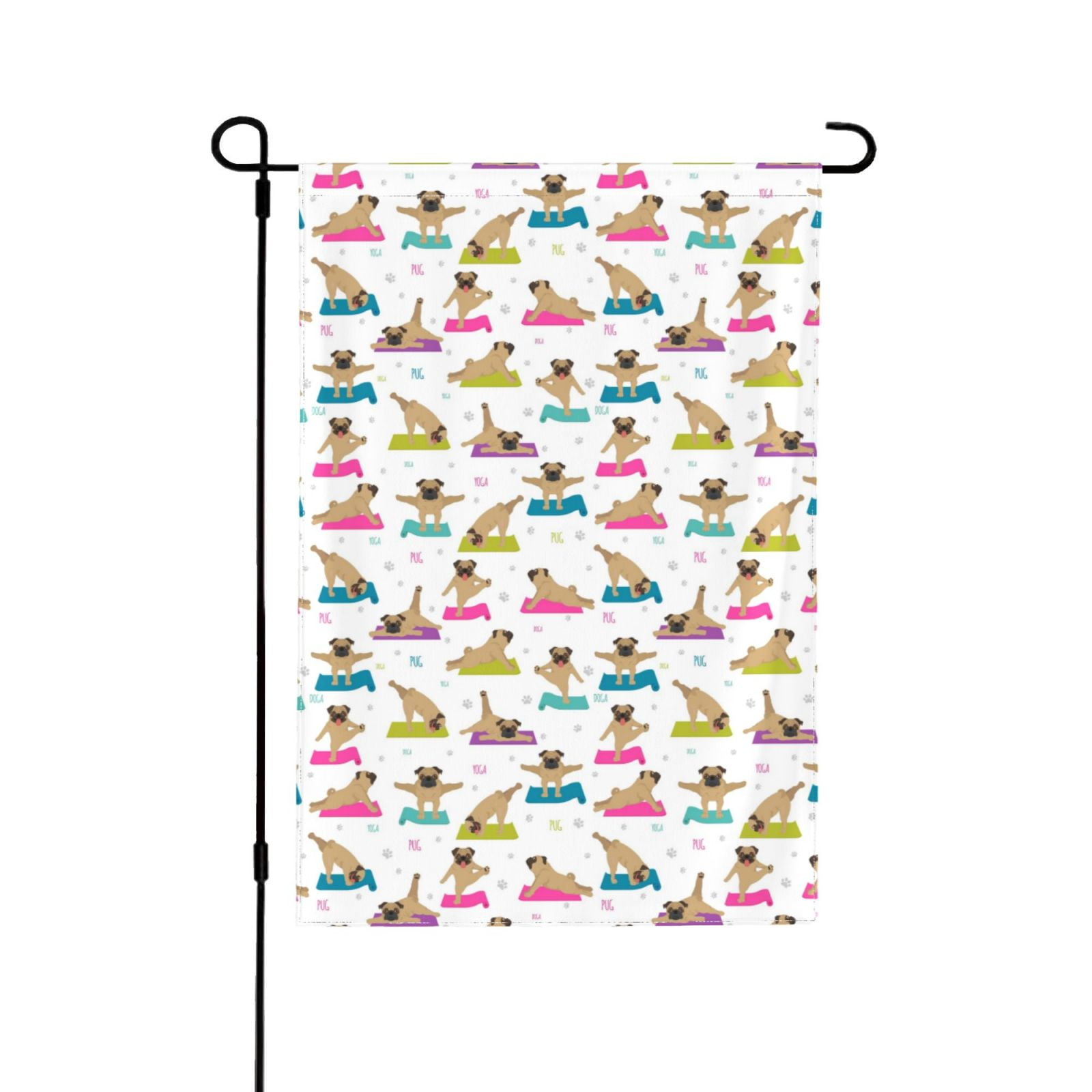 Easygdp Yoga Dogs Poses Garden Flag Yard Flag Welcome Flag, Double ...