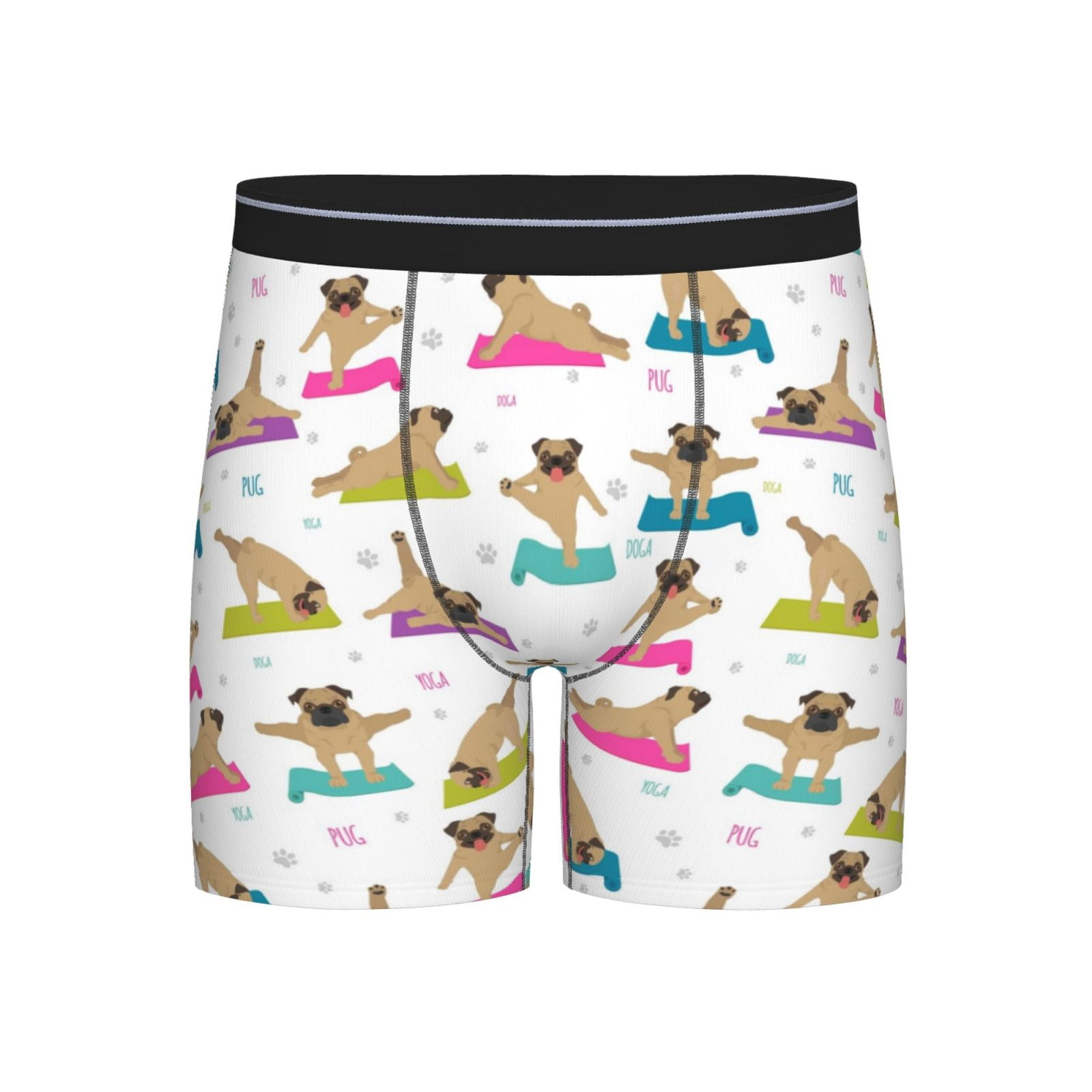 Easygdp Yoga Dogs Poses Men's Boxer Briefs Men’s Underwear Boxer Briefs ...