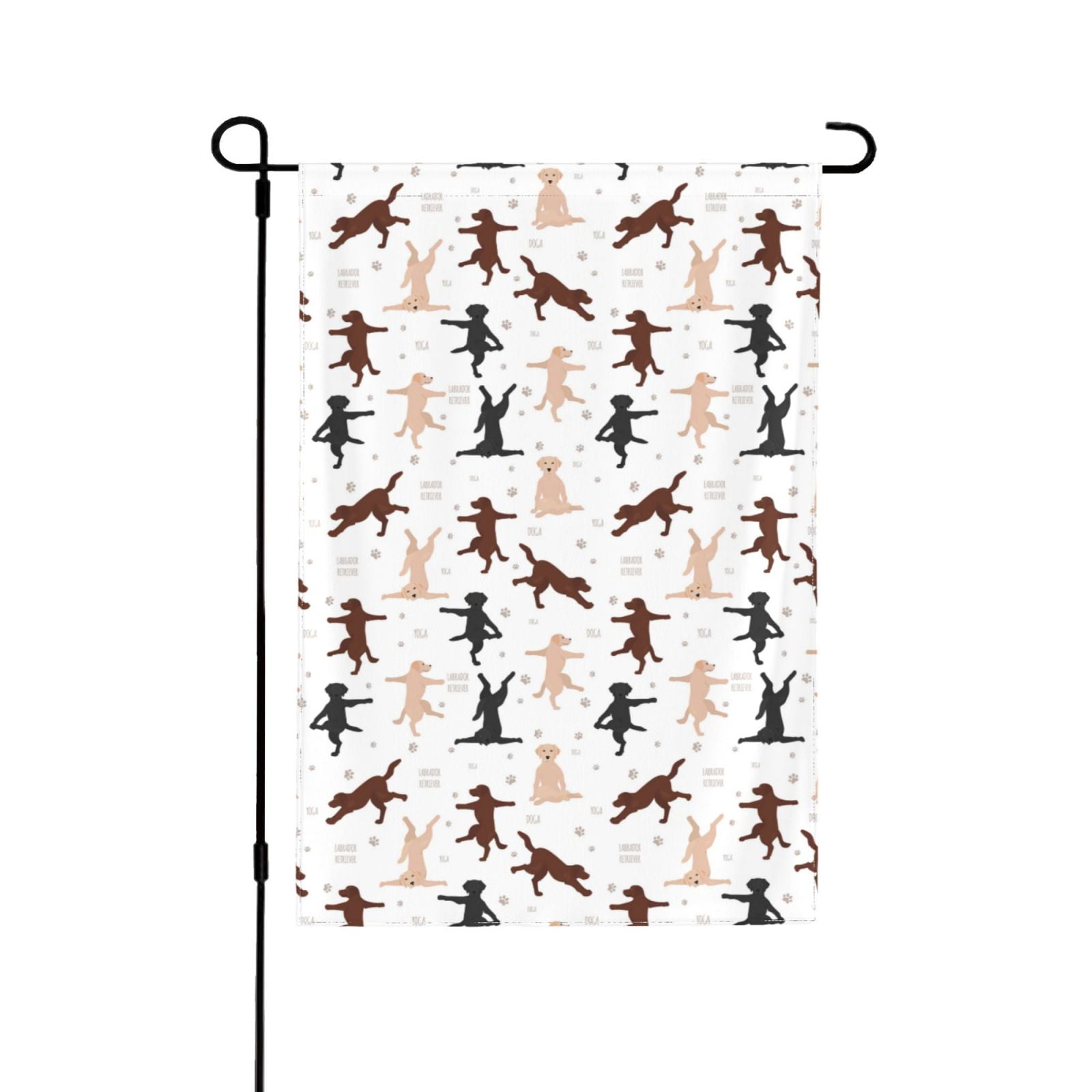 Easygdp Yoga Labrador Retriever Garden Flag Yard Flag Welcome Flag ...