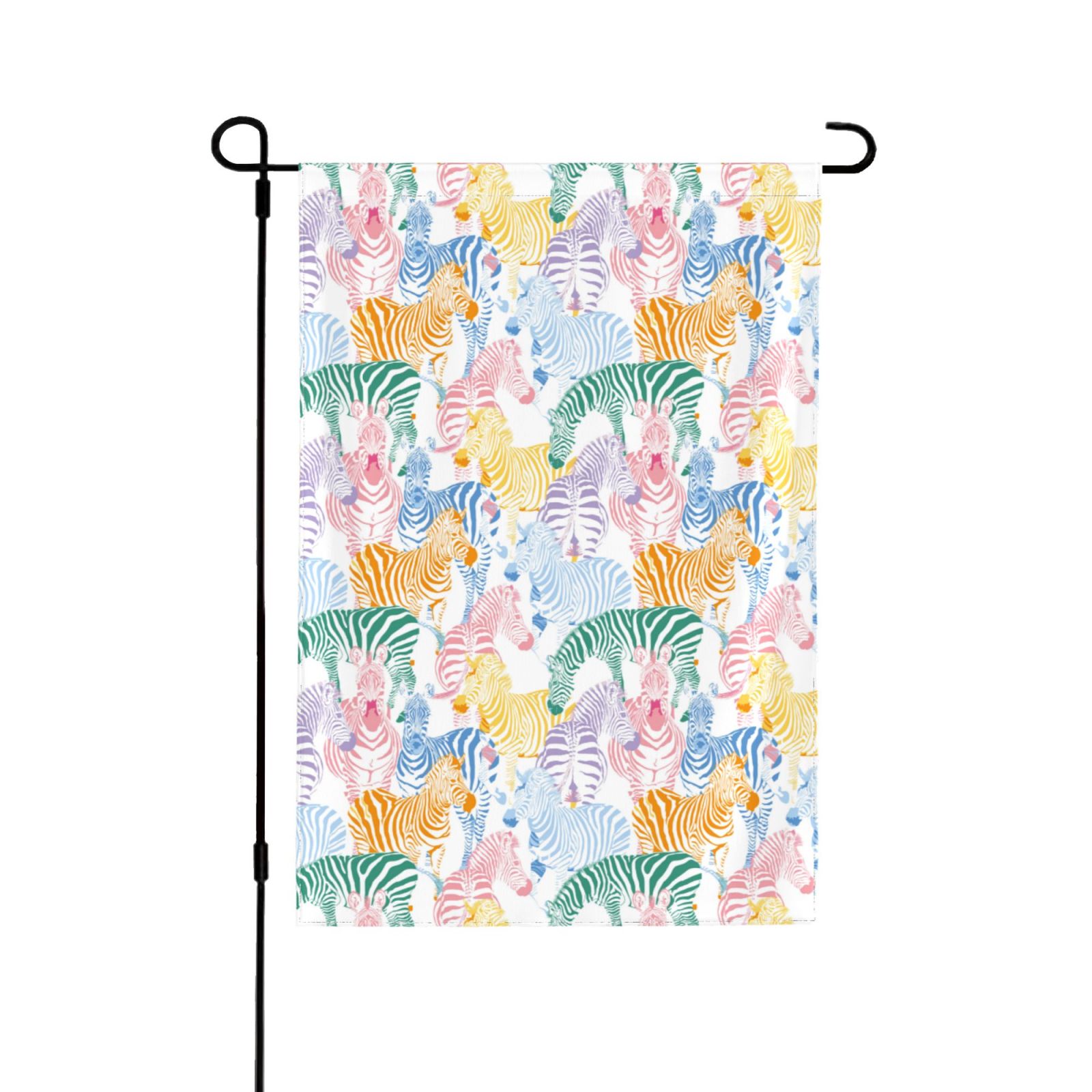 Easygdp Zebra Colourful Garden Flag Yard Flag Welcome Flag, Double ...
