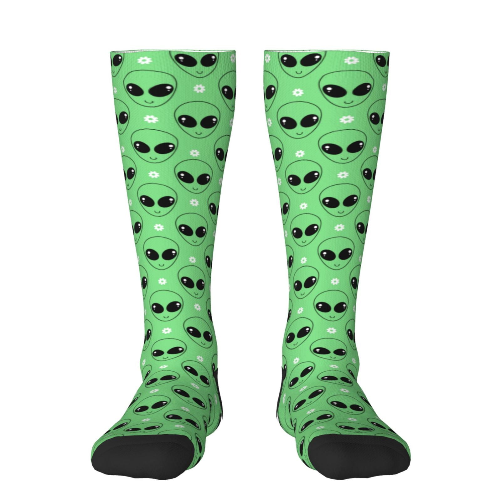 Easygdp alien cartoons Sport Knee High Socks Soccer Socks Calf ...