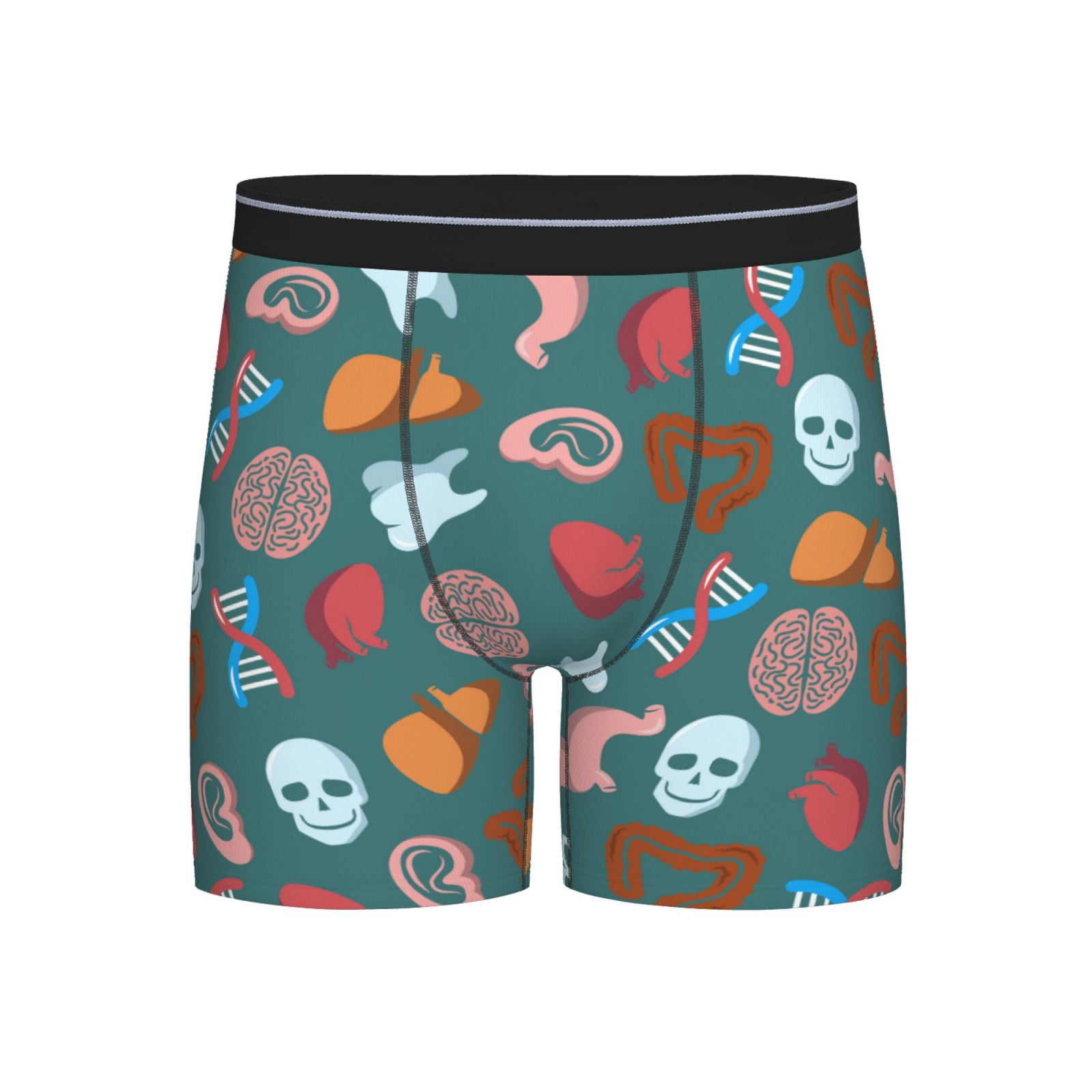 Easygdp cute Skull organ Men's Boxer Briefs Men’s Underwear Boxer ...