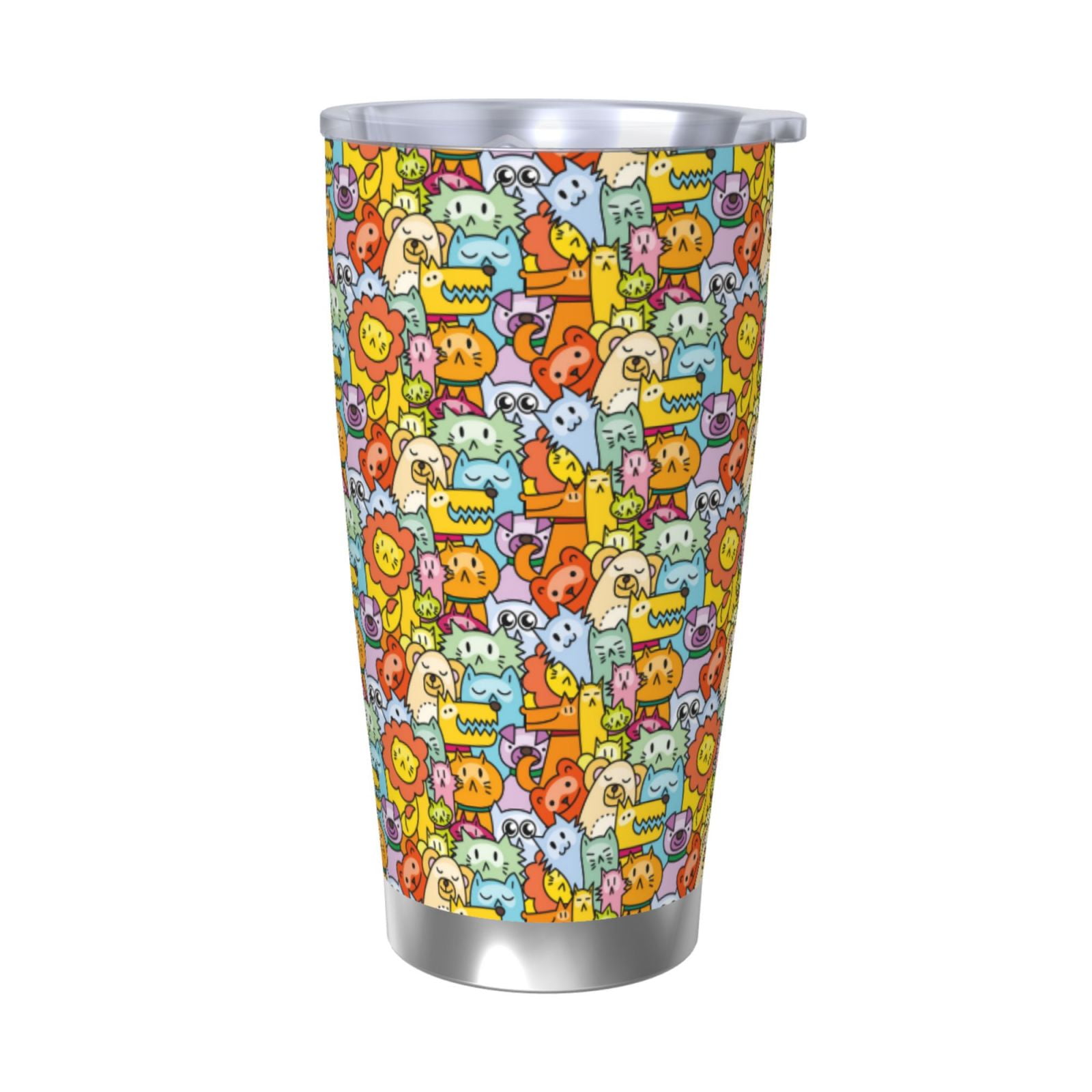 Easygdp cute animals Print 20oz Stainless Steel Vacuum Insulated Double ...
